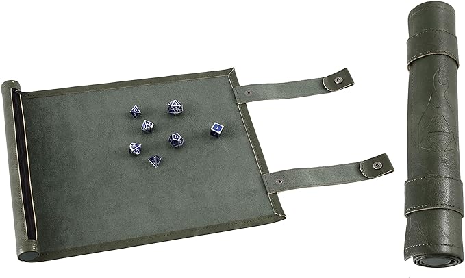 Forged Dice Co Scroll Dice Tray and Rolling Mat with Zippered Dice ...