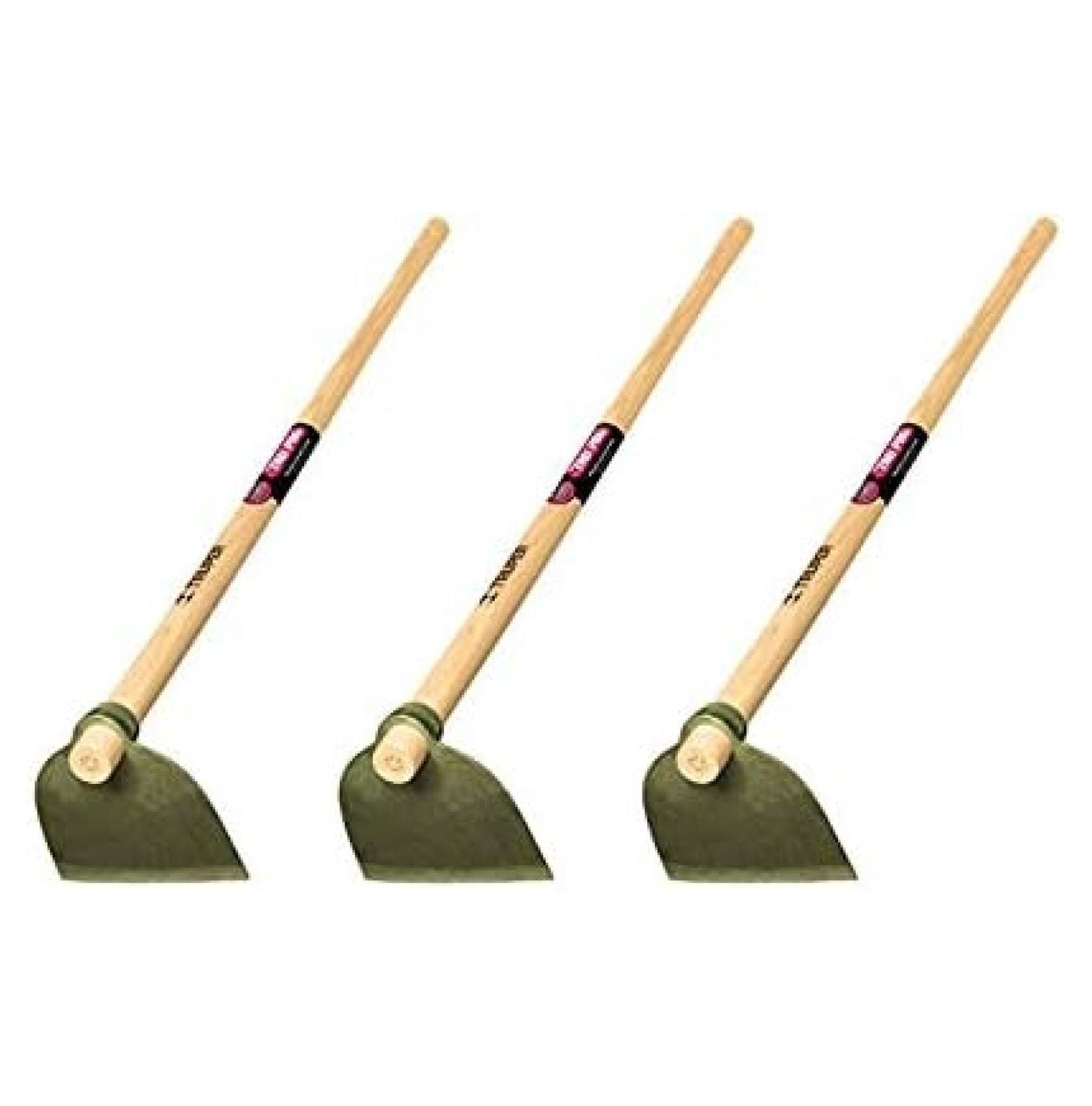 Forged Eye Hoe 3 Pack - 54 Inch Wood Handle Garden Hoe - 7 Inch Head ...