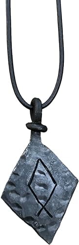 Forged Iron Othala Odal Rune Viking Amulet Runic Nordic Pendant ...
