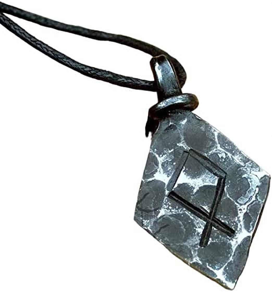 Forged Iron Othala Odal Rune Viking Amulet Runic Nordic Pendant ...