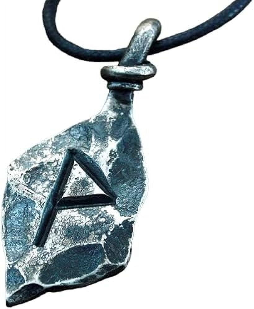 Forged Iron Wunjo Wynn Rune Viking Amulet Runic Nordic Pendant Talisman ...