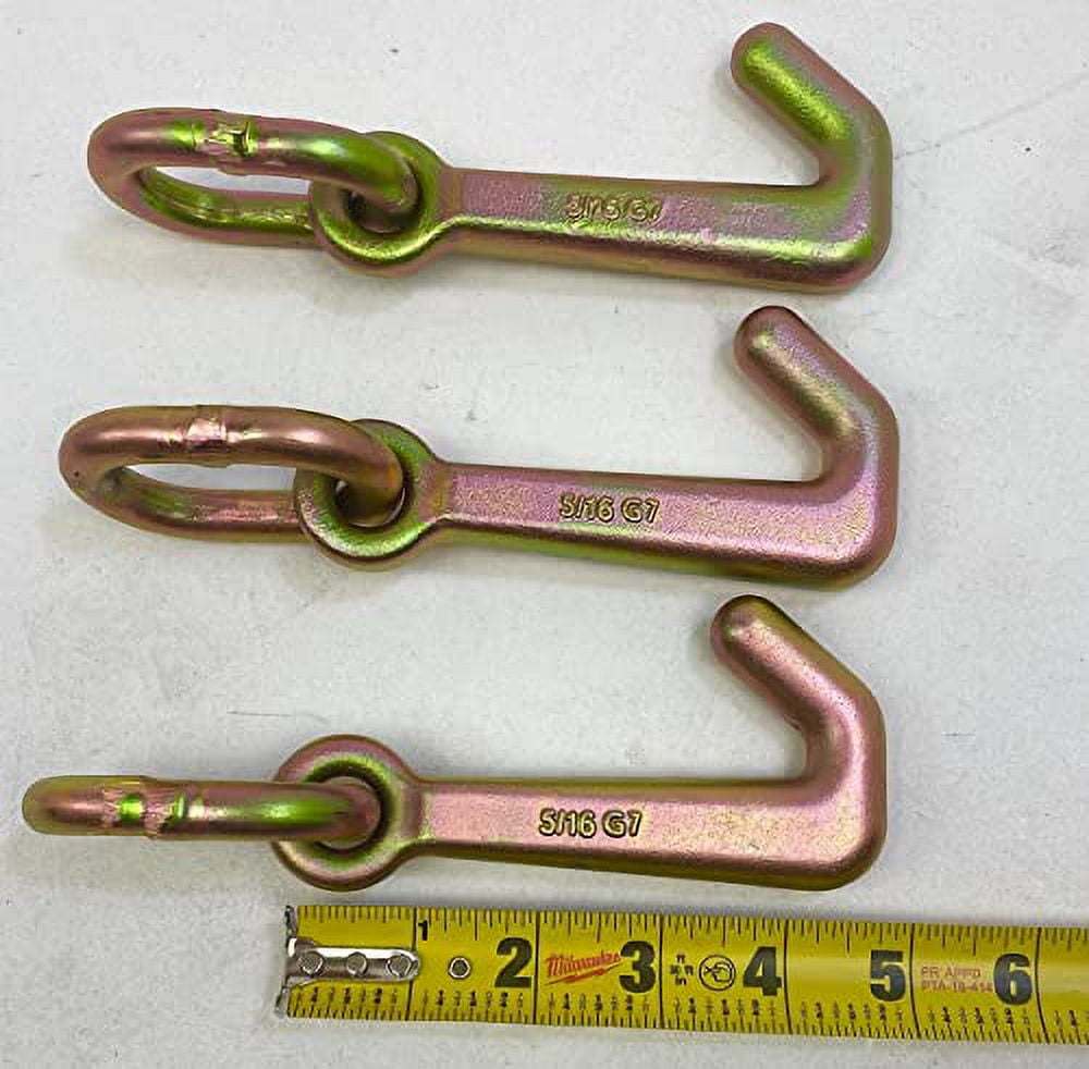 Forged R T J Hooks 5400 lbs Working Load Limit for Car Hauling (Mini J ...