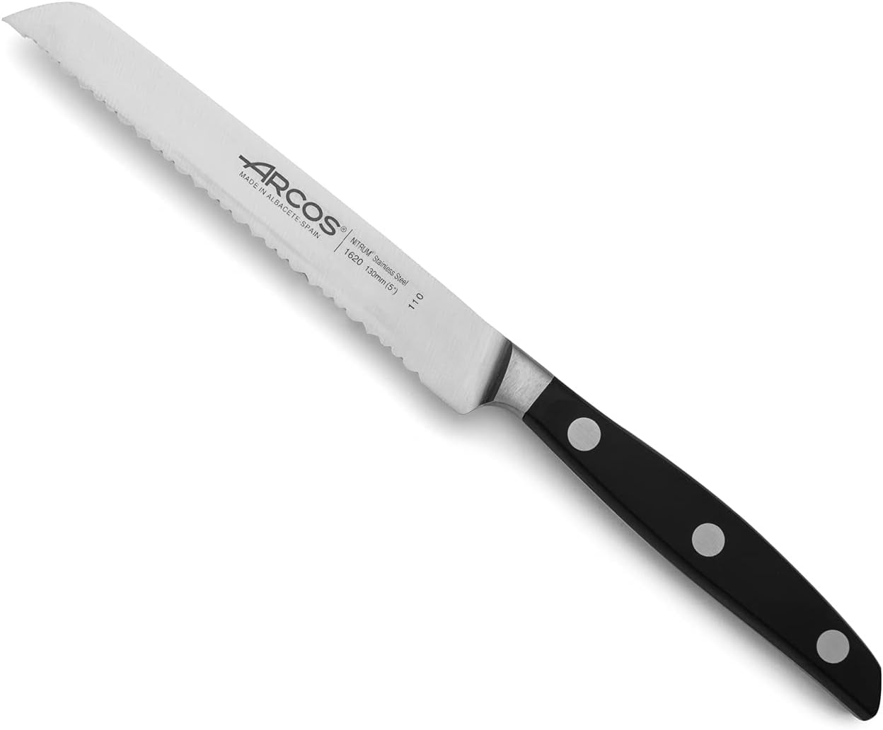 Forged Tomato Knife Serrated 5 Inch Stainless Steel. Ergonomic ...
