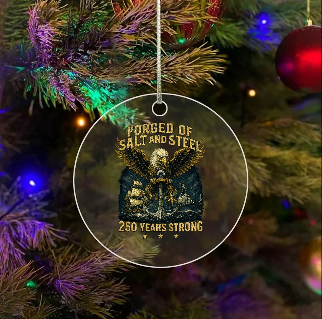 Forged of Salt and Steel U.S. Naval Ships 250th Anniversary Ornament ...