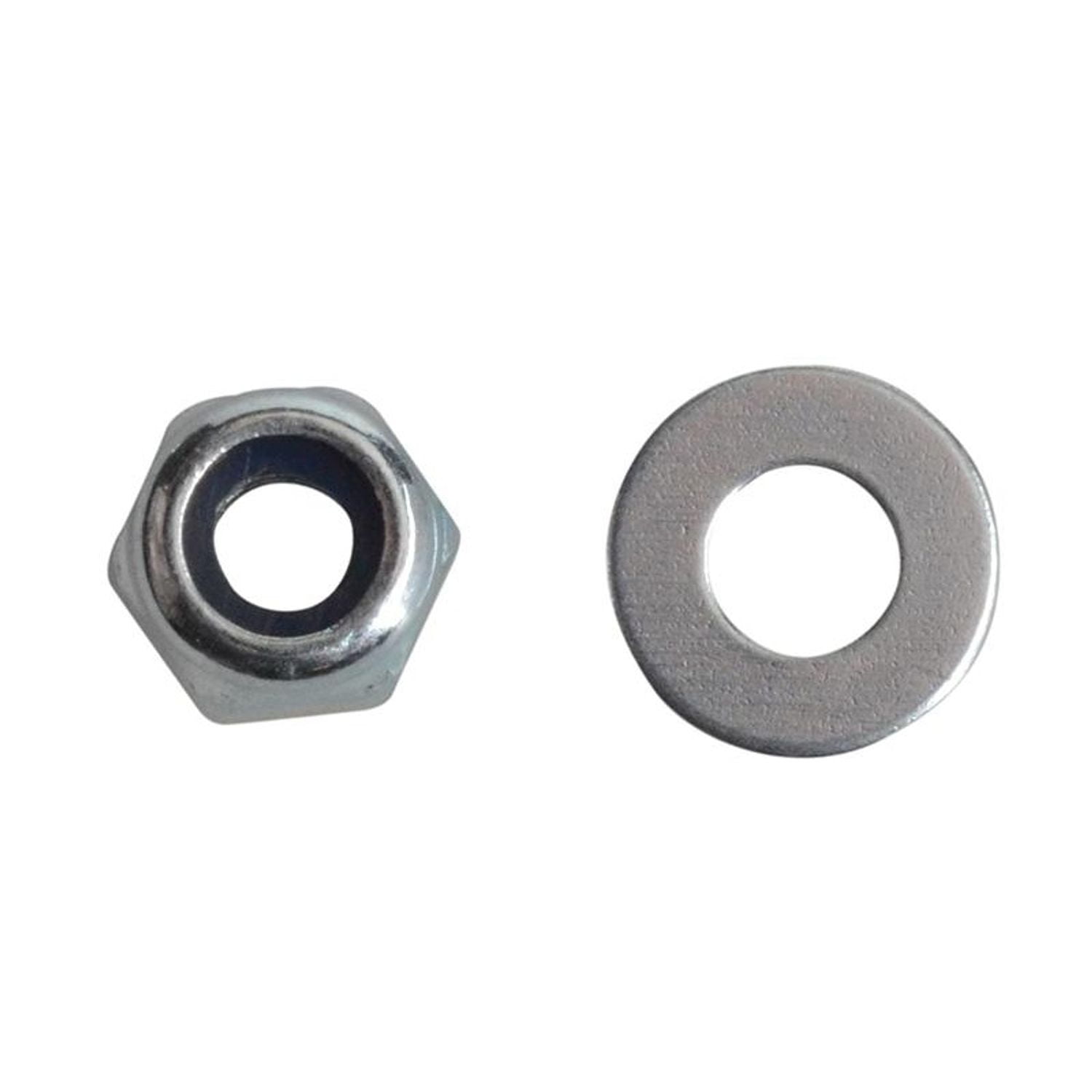 Forgefix Hexagonal Nuts With Nylon Inserts, Zp - Walmart.com