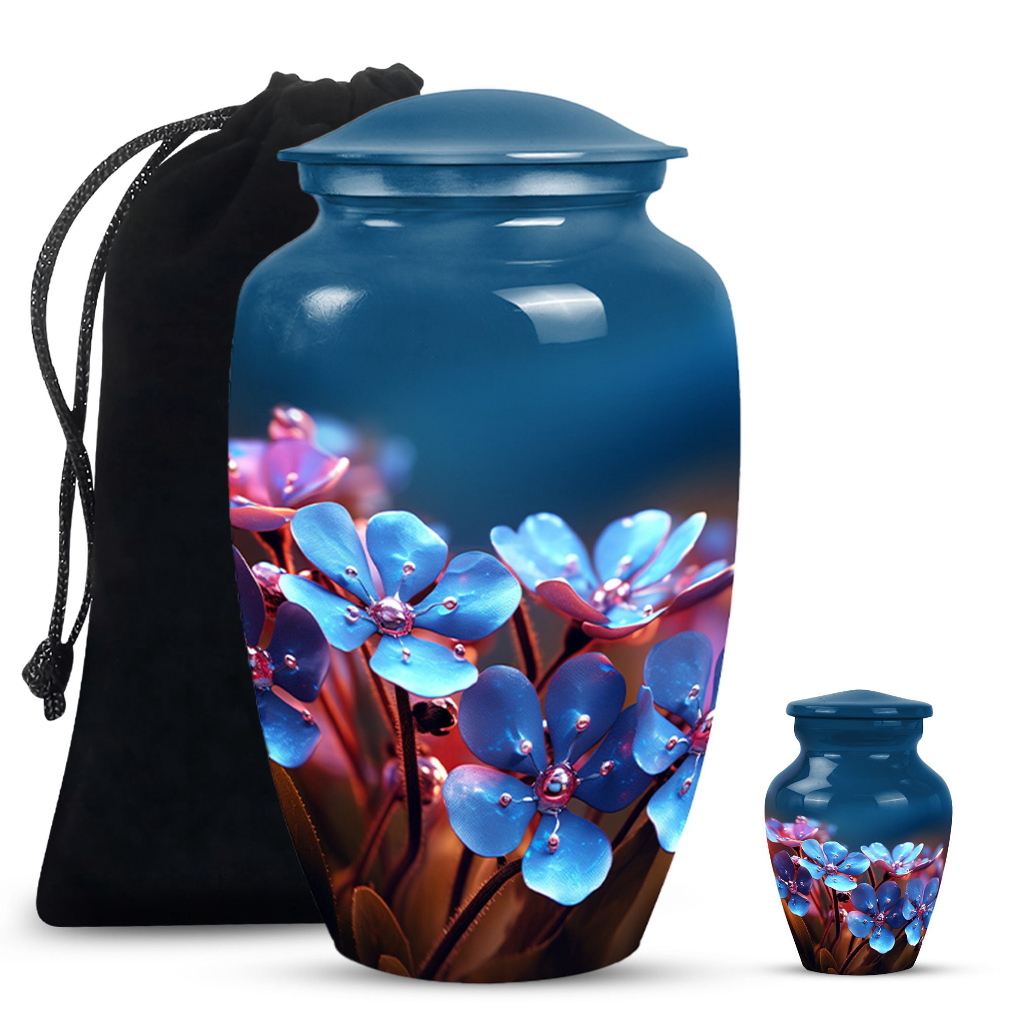 Forget Me Glowing Flower Tiny Cremation Urns For Human Ashes Father ...