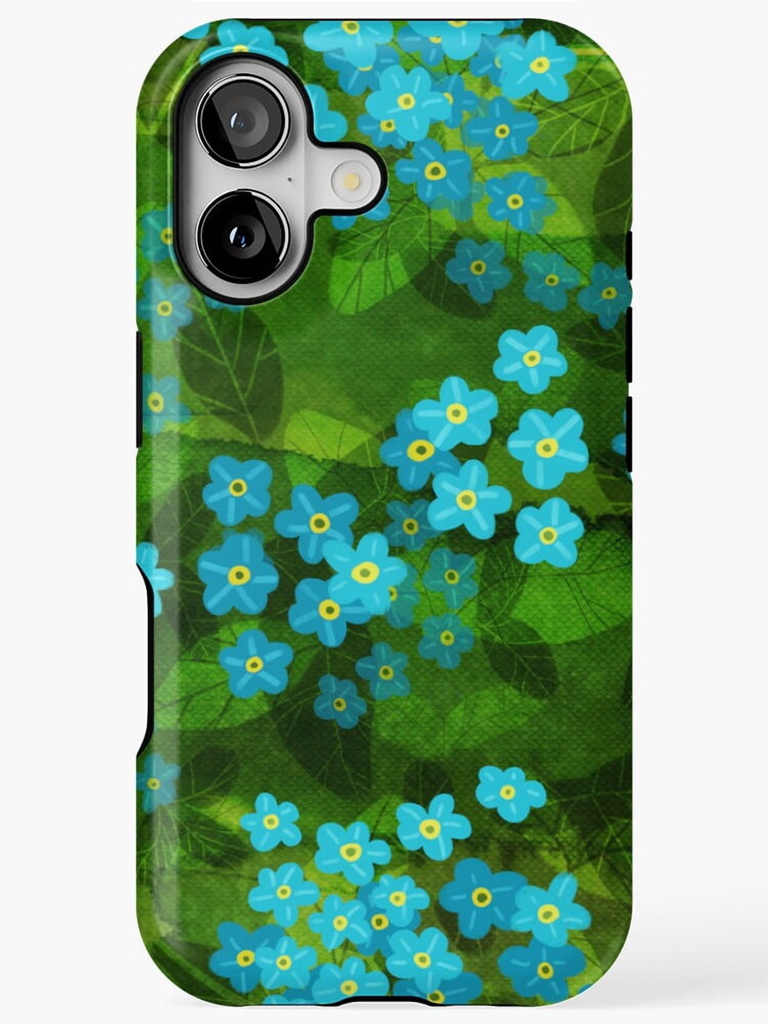 Forget Me Not Blue Botanical Floral Plant Art Phone Case for iPhone 11 ...