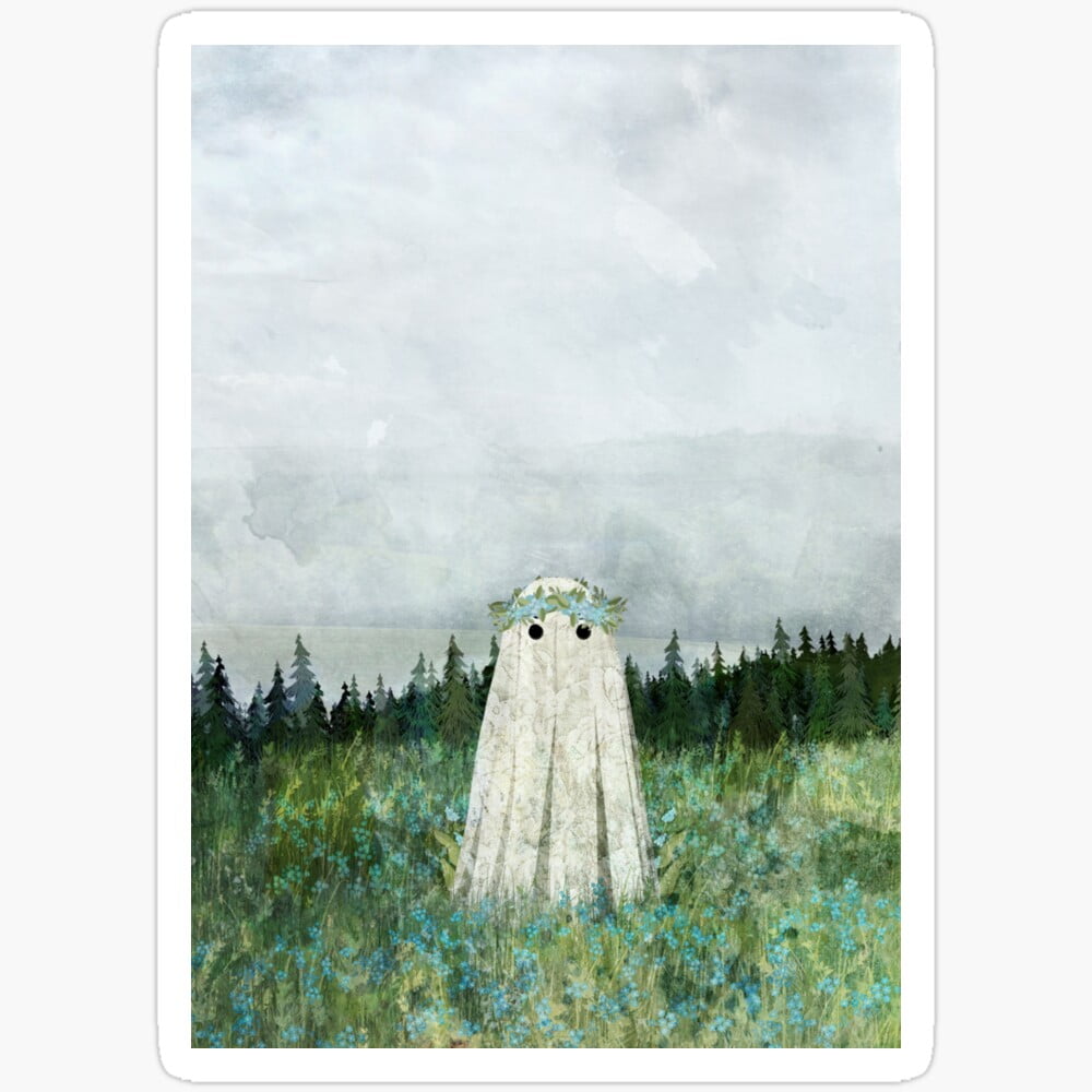 Forget Me Not Meadow Sticker Phone Decal Water Bottle Stickers Car ...