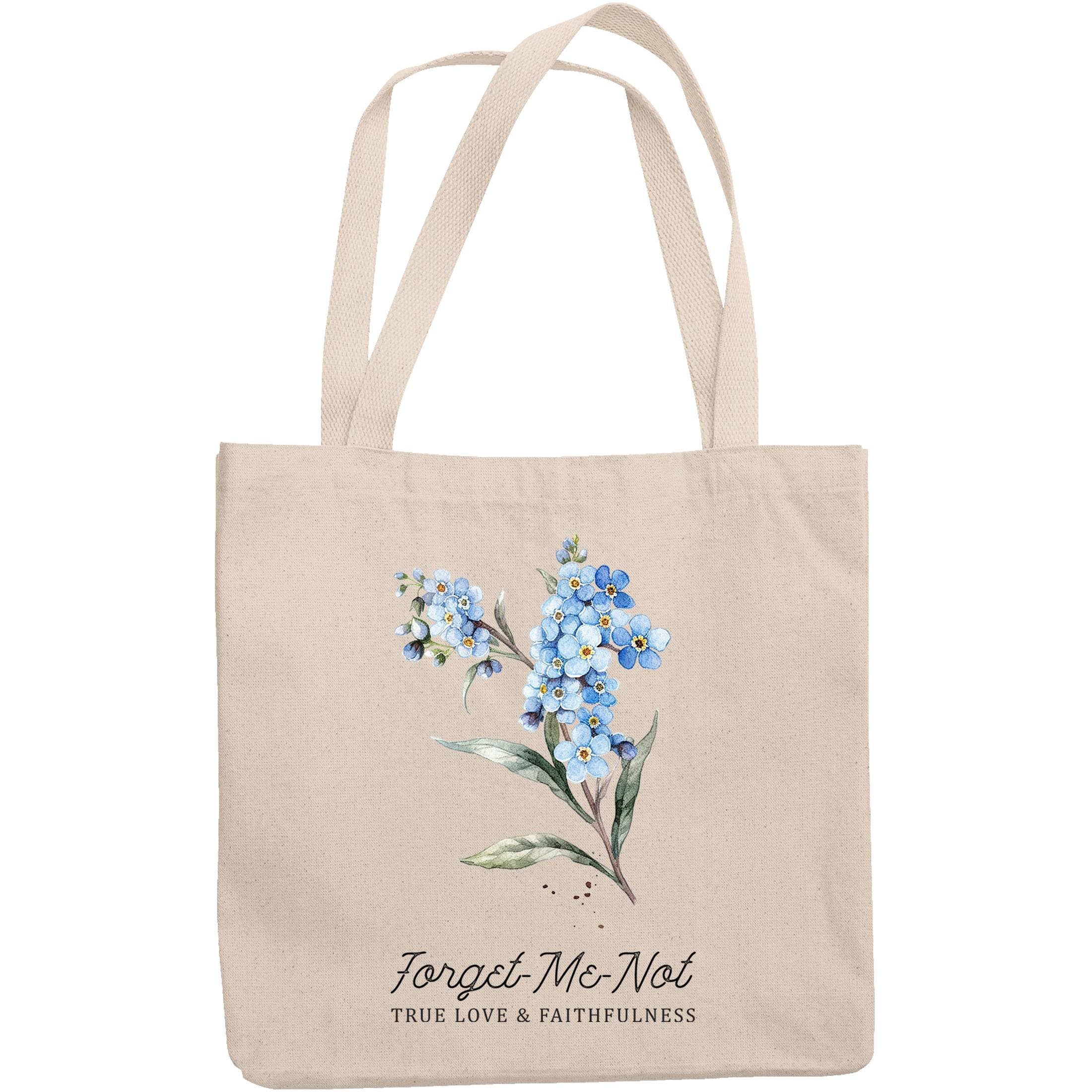 Forget Me Not, True Love & Faithfulness with Watercolor Bluebonnet ...