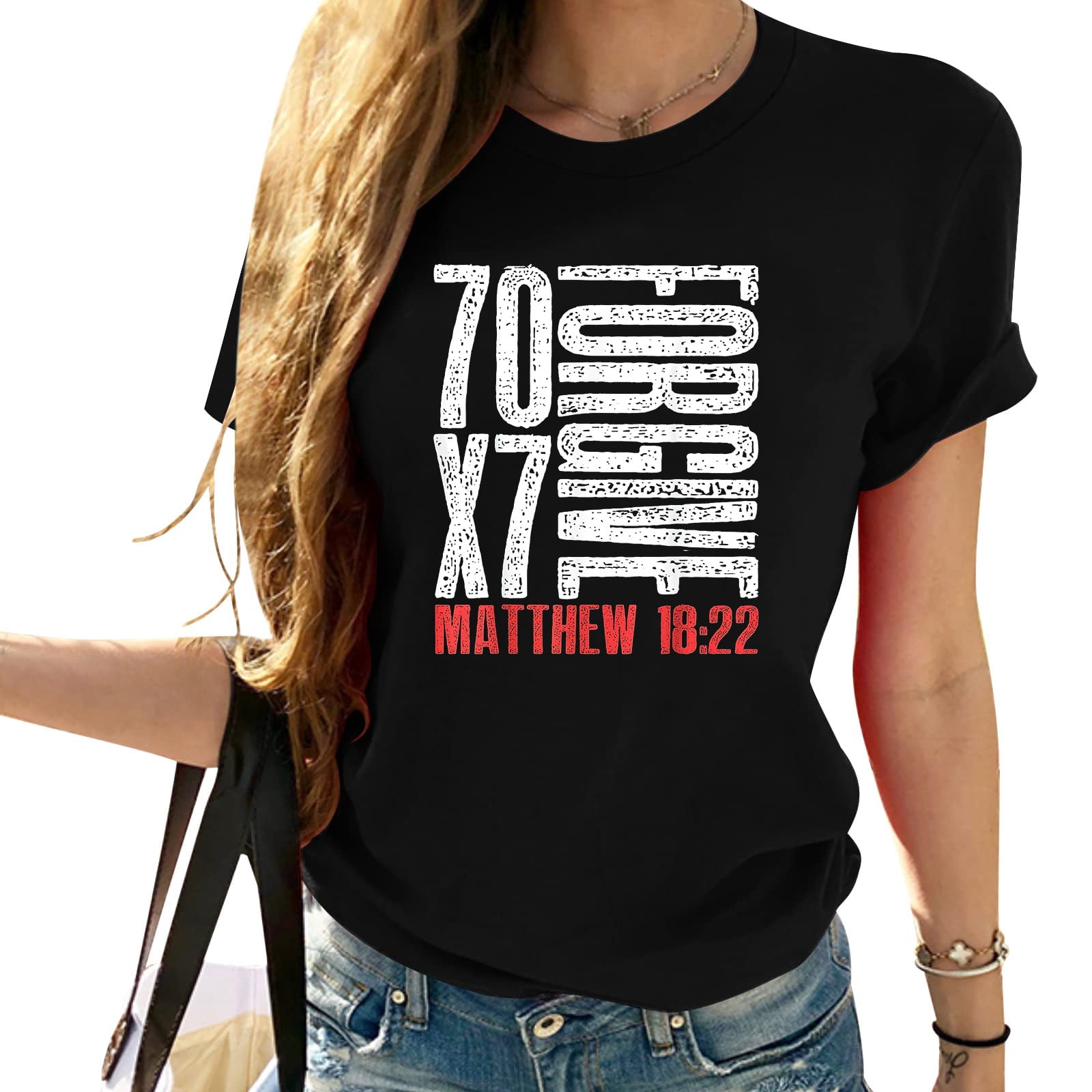 Forgive 70 x 7 Times Seventy Times Seven Jesus Mat Stylish Women's ...