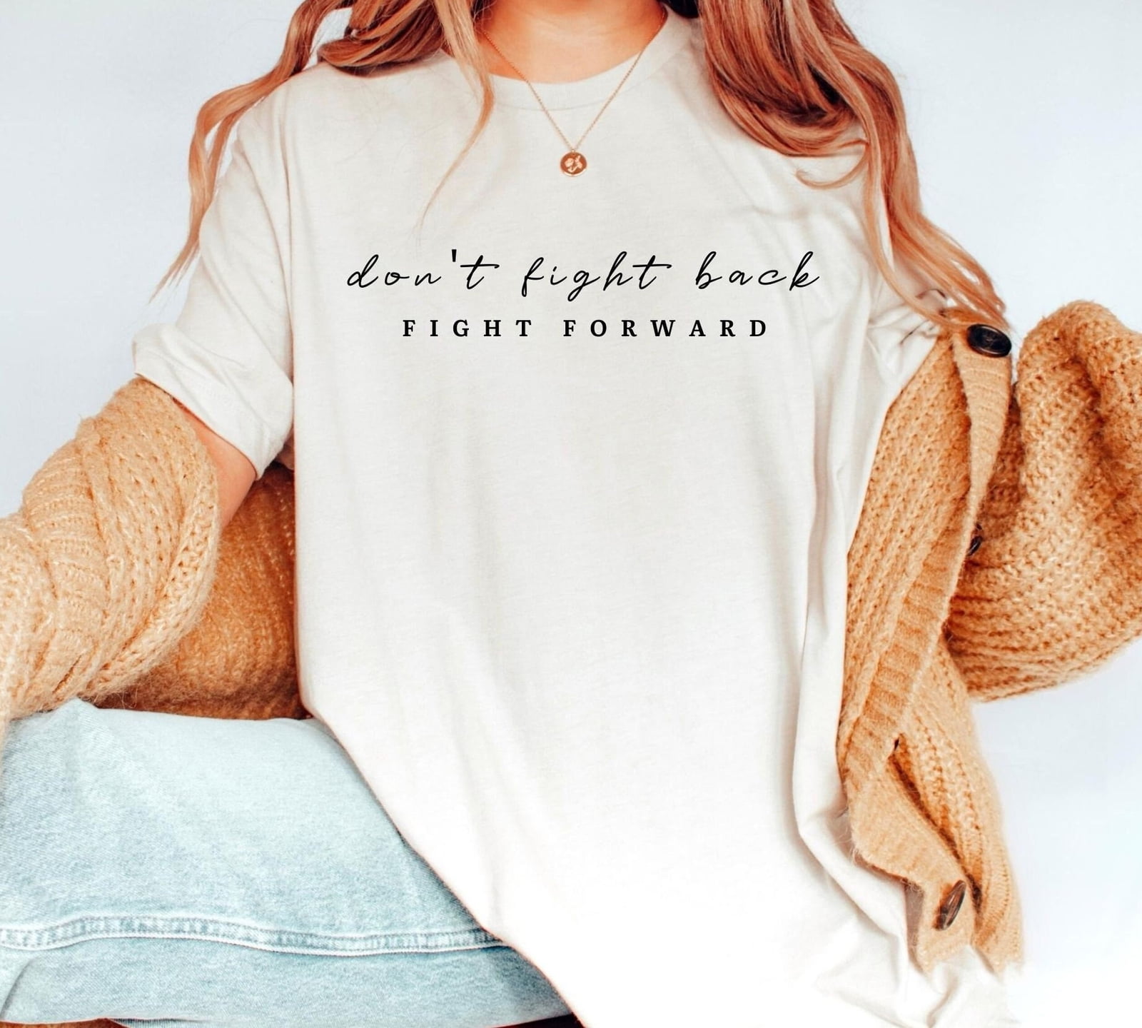 Forgive Don't Fight Back Fight Forward Tee Motivational Shirt Ted Lasso ...