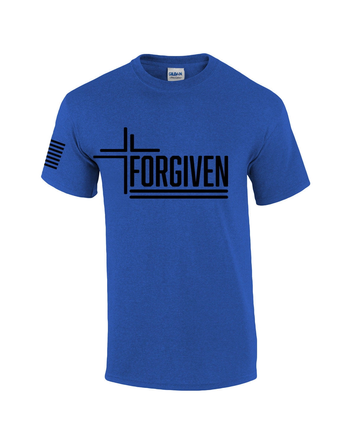 Forgiven Cross Jesus Mens Christian Short Sleeve T-Shirt Graphic Tee ...