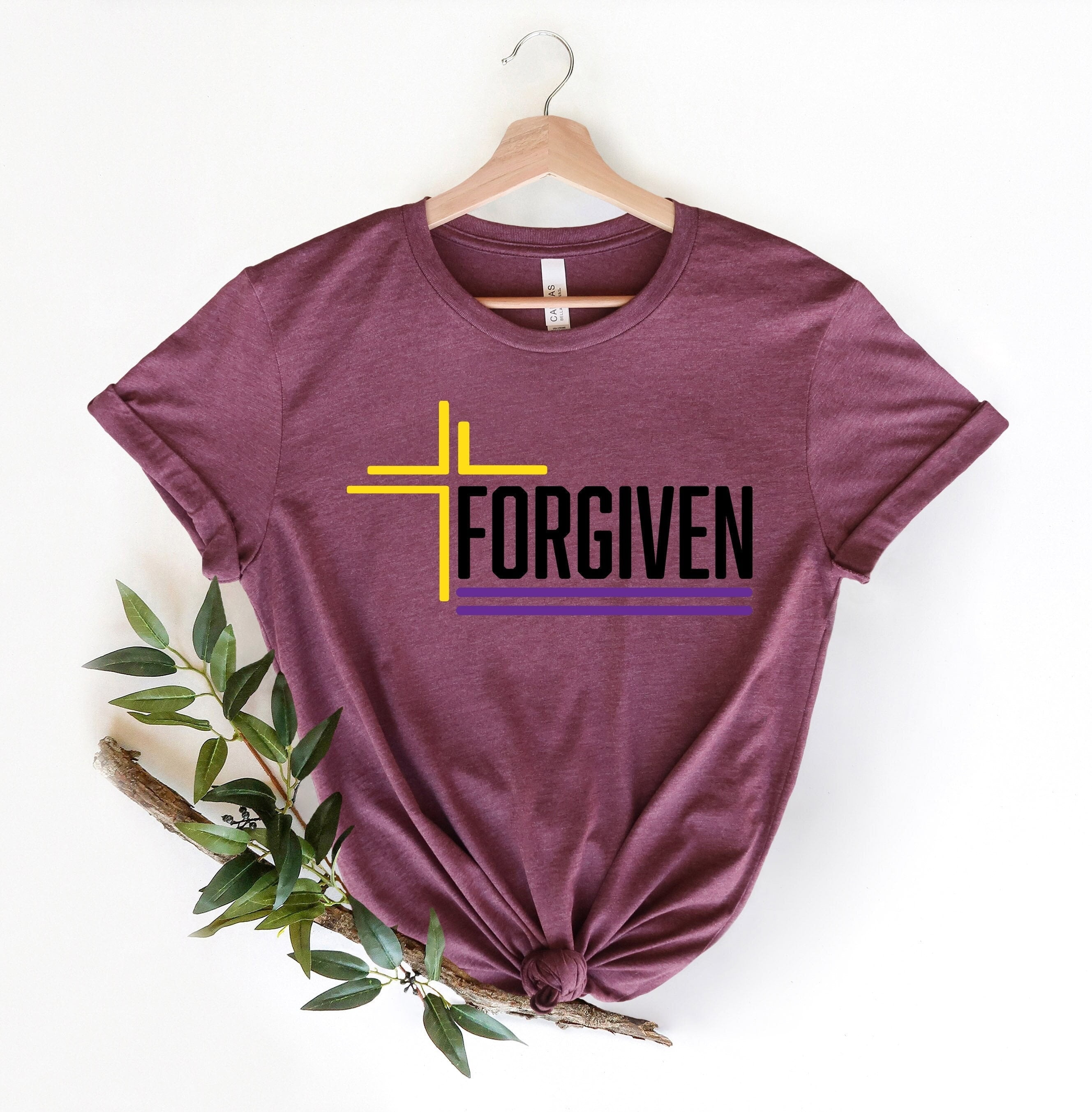 Forgiven Shirt Forgiven Cross Shirt Christian Shirt Jesus Shirt ...
