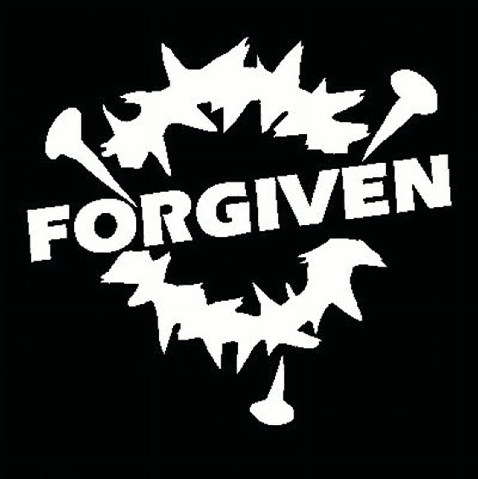 Forgiven Vinyl Decal Sticker | 5.5-Inches Wide | Jesus Decal | White ...