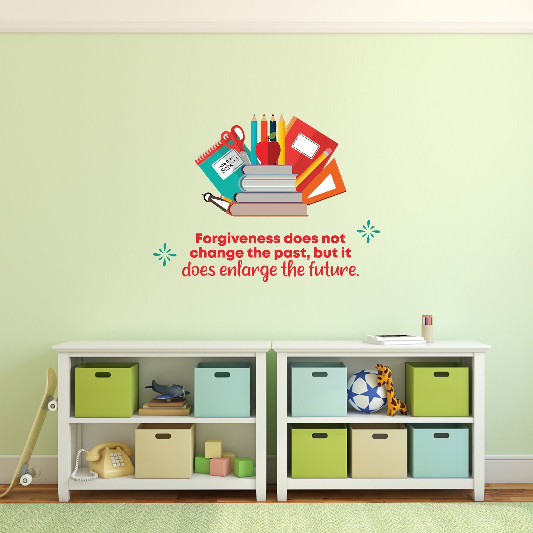 Forgiveness Book School Class Quote Cartoon Quotes Decors Wall Sticker ...
