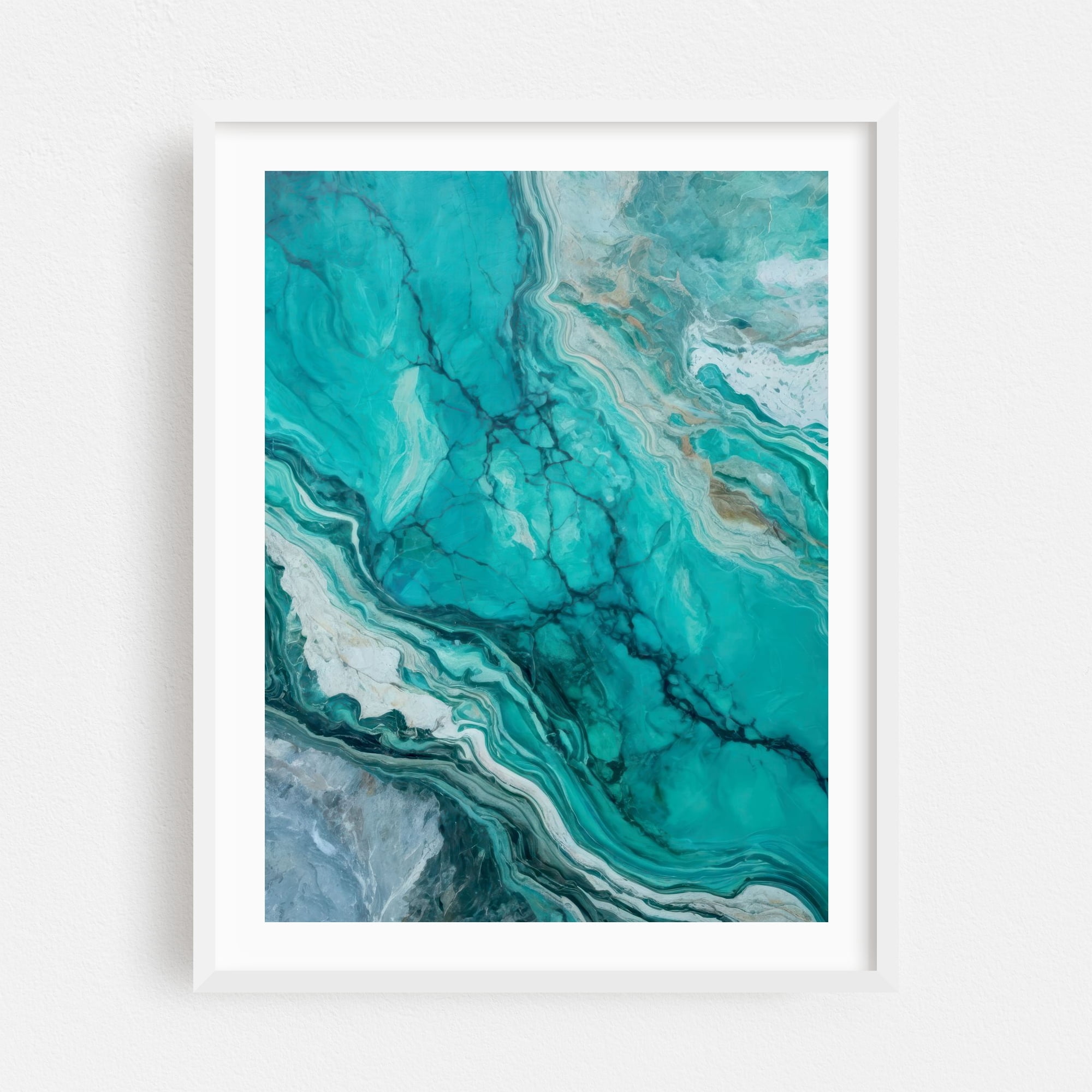 Forgotten Atlantis - Digital Art Abstract Nature Water Geometric Modern ...