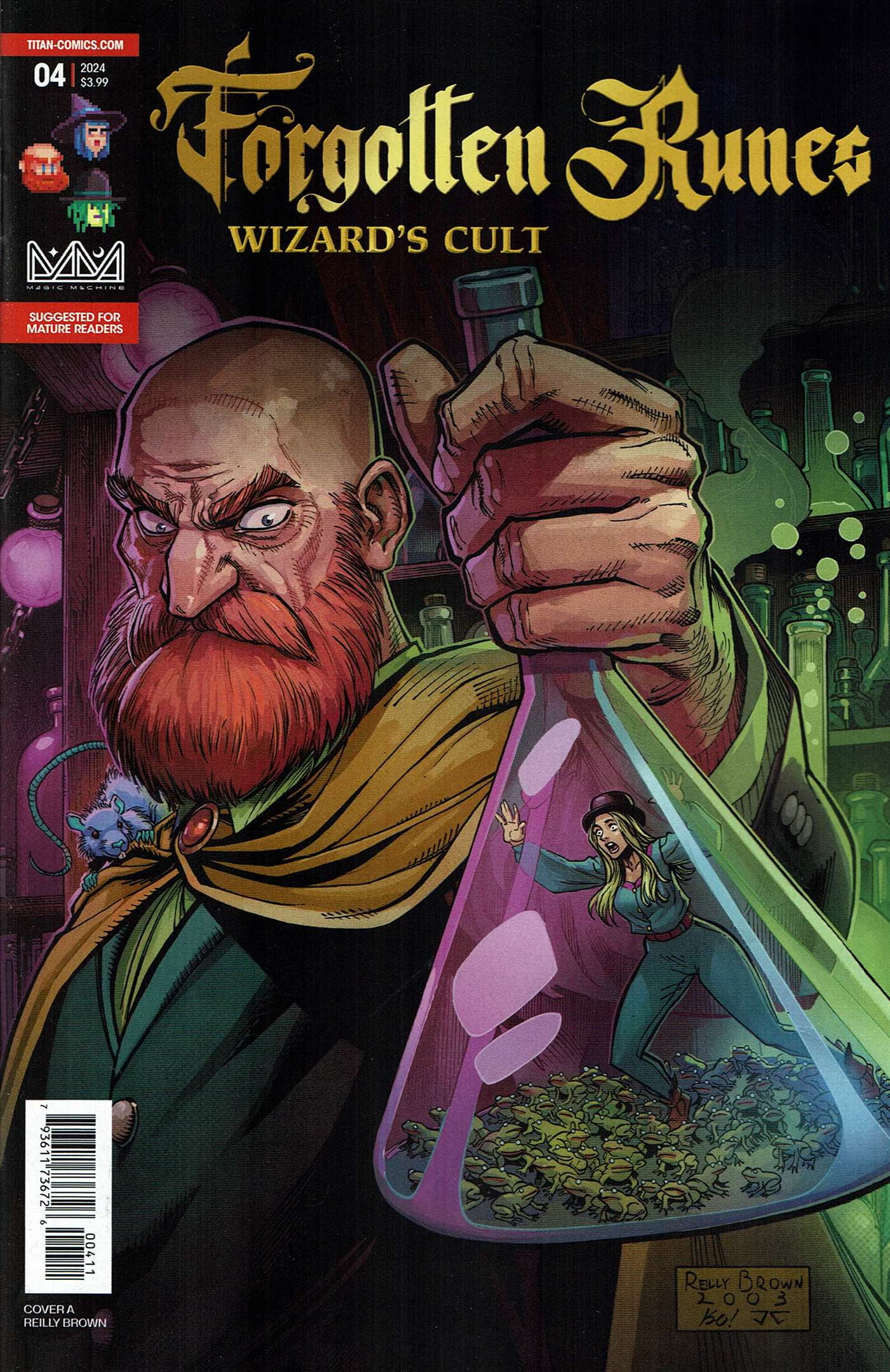 Forgotten Runes: Wizard's Cult #4A VF ; Titan Comic Book - Walmart.com