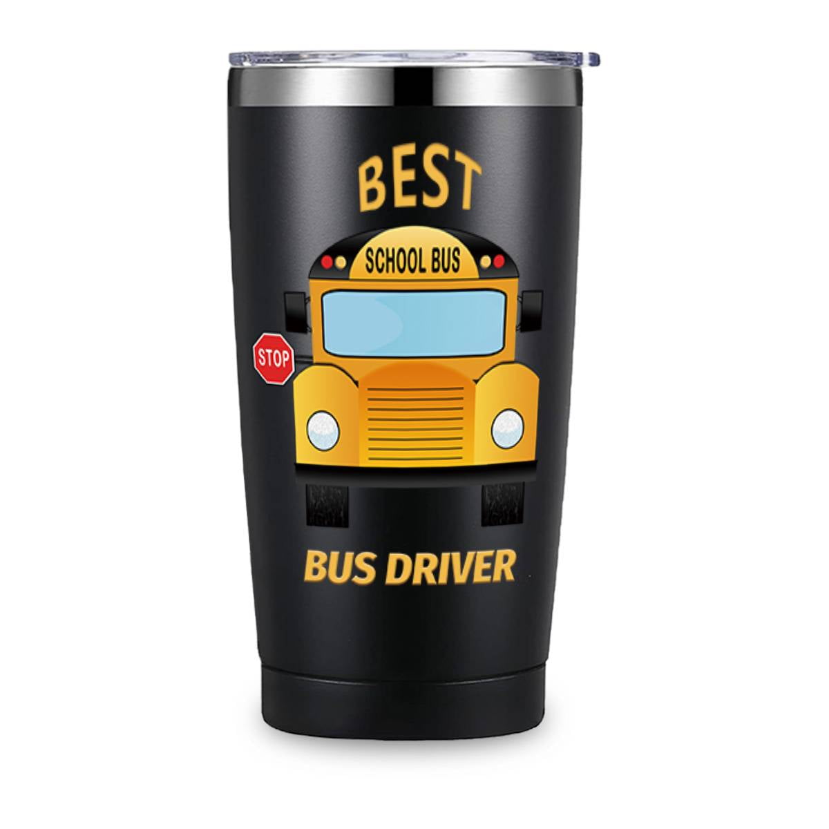 Forievic 20oz Insulated Coffee Cup - Travel Mug Gift for Bus Drivers ...