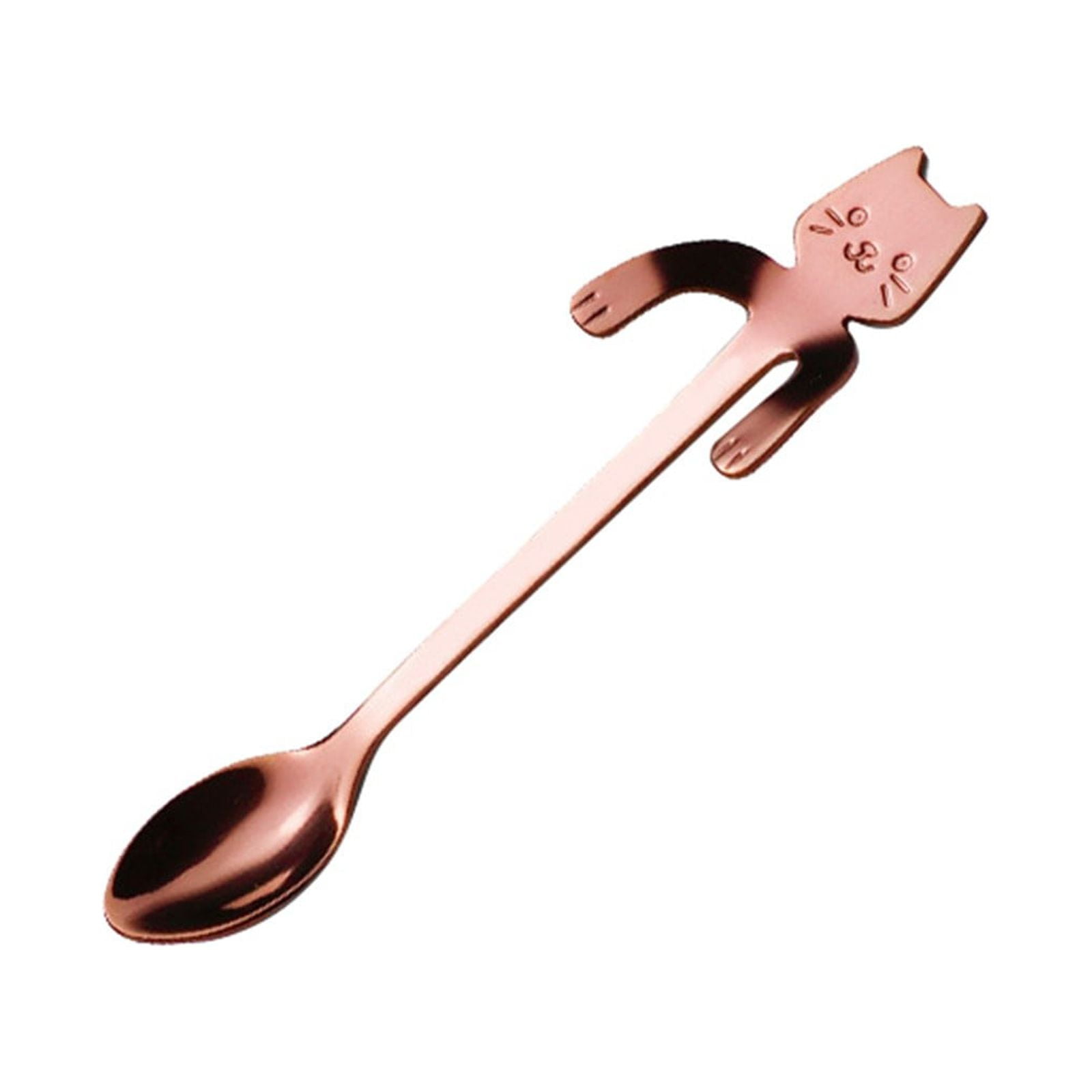 Fork And Spoon Set For Lunch Box 1 Pcs Mini Cat Kitty Tea Soup Sugar ...