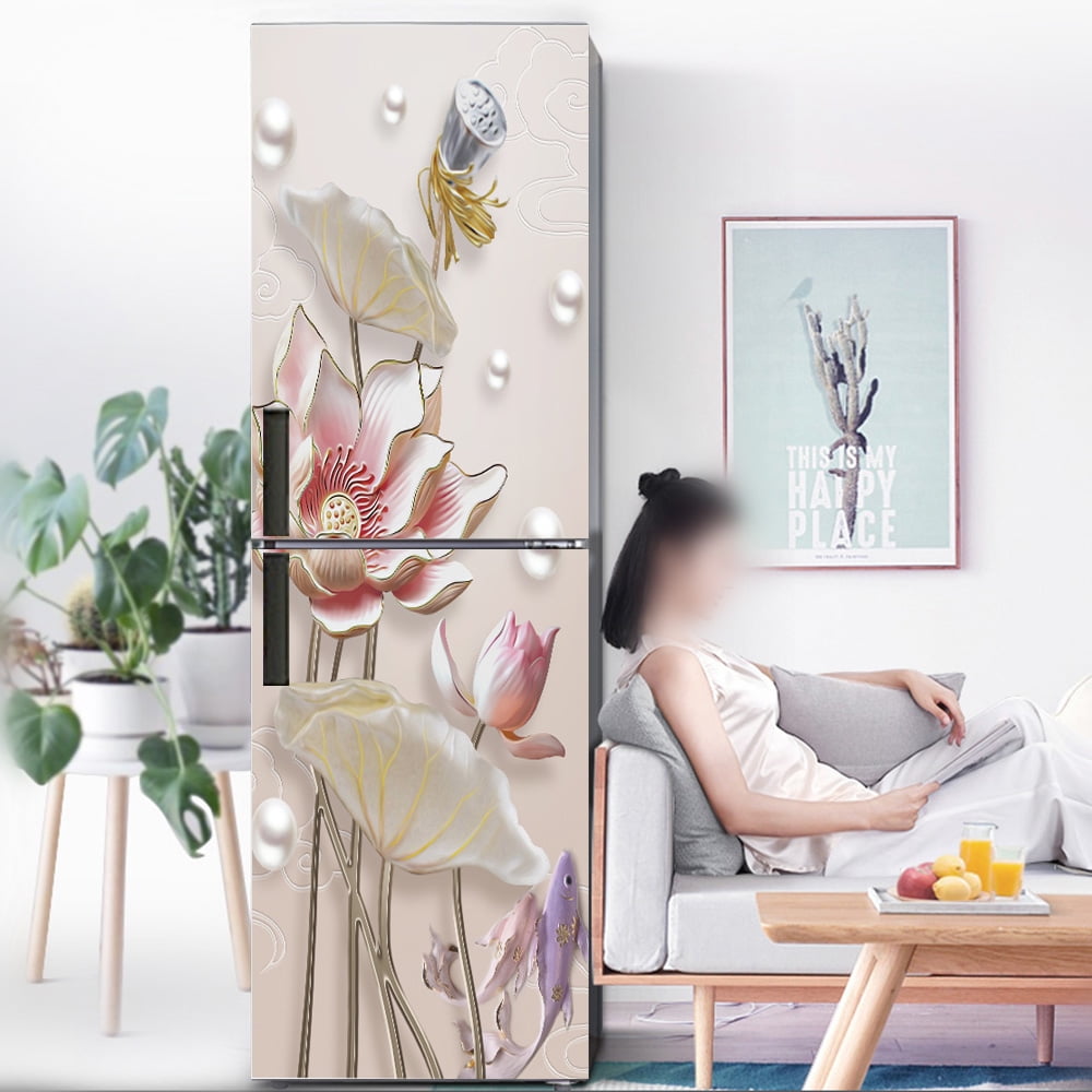 Fork Knife Vinyl Self Adhesive Wallpaper For Refrigerator Door Diamond ...