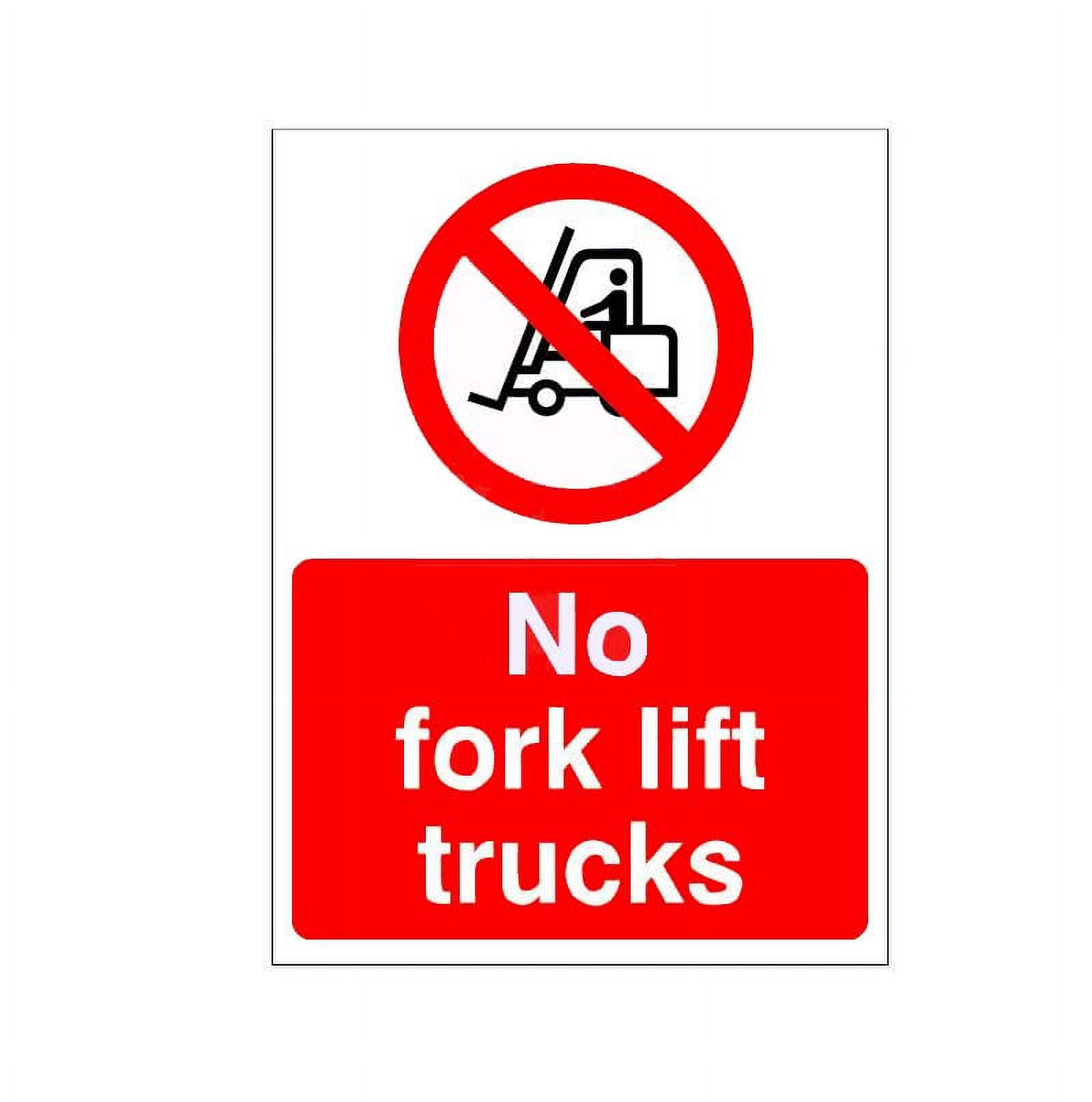 No Fork Lift Trucks Sign Forklift Truck Signs, Traffic & Parking Signs ...