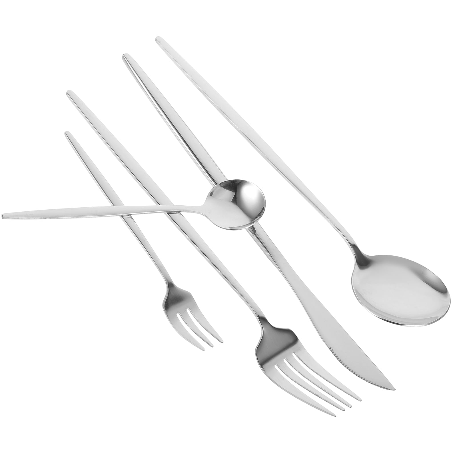 Fork and Spoon 30-piece Box Set Cutter Forks Serving Utensils Cutlery ...