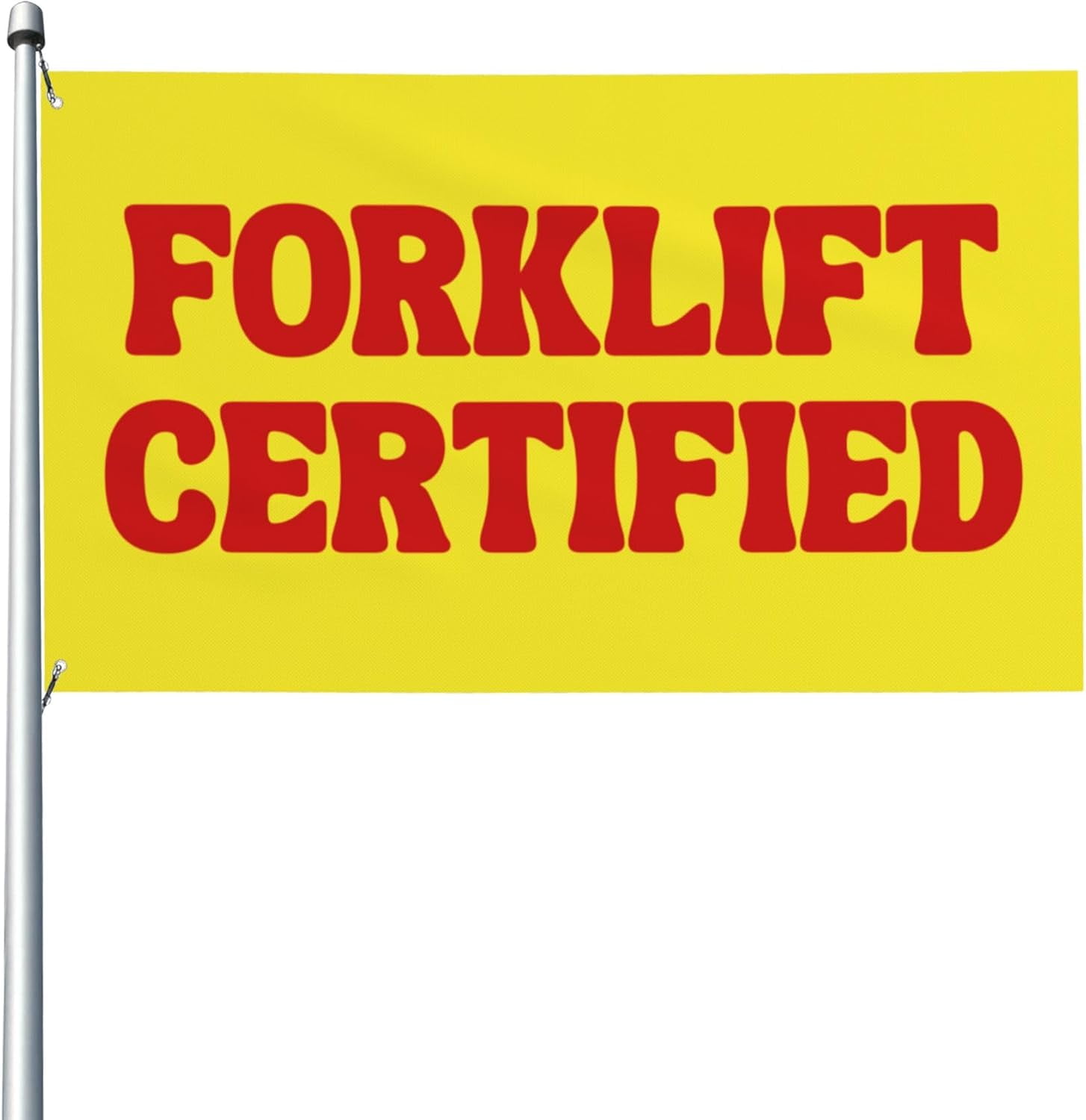 Forklift Certified Flag 3x5 Tapestry Banner Outdoor Garden Flag Funny ...