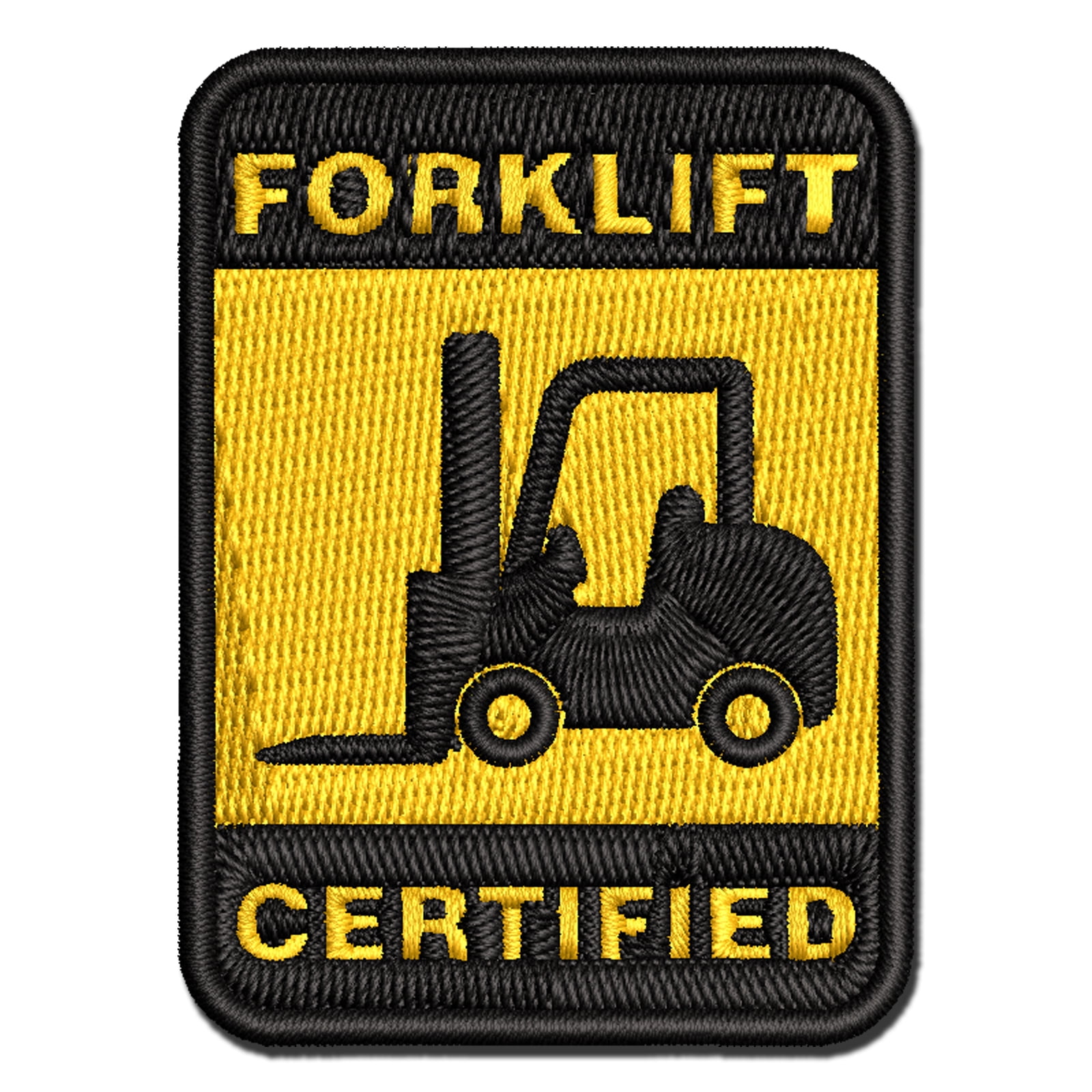 Forklift Certified Heavy Work Machine Operator Applique Multi-Color ...