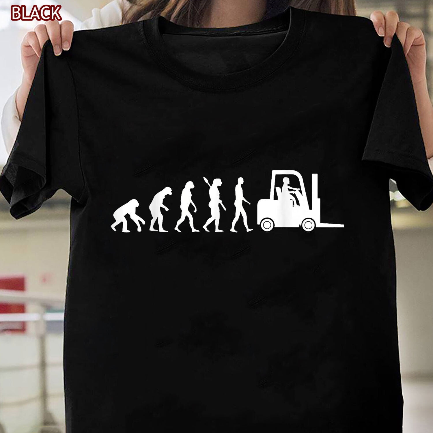 Forklift Driver Fork Hoist Evolution Warehouse Worker TShirt Gift for ...