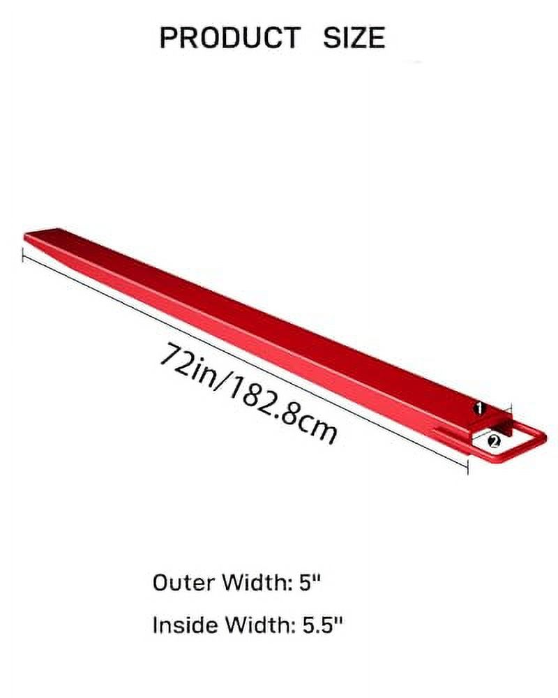 Forklift Extensions 84 Inch Length 5.5 inch Width, Pallet Fork ...