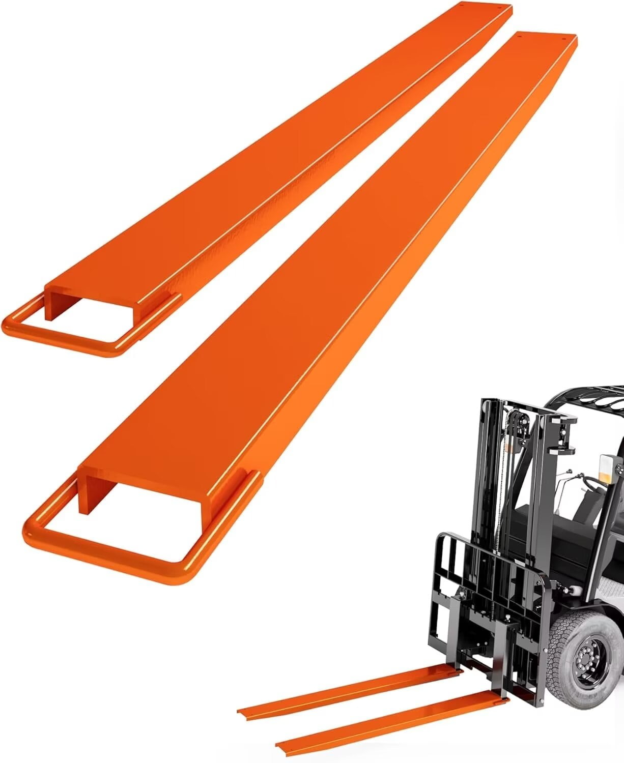 Forklift Extensions, 96 inch Fork Extensions 4.5 inch Width, Heavy Duty ...