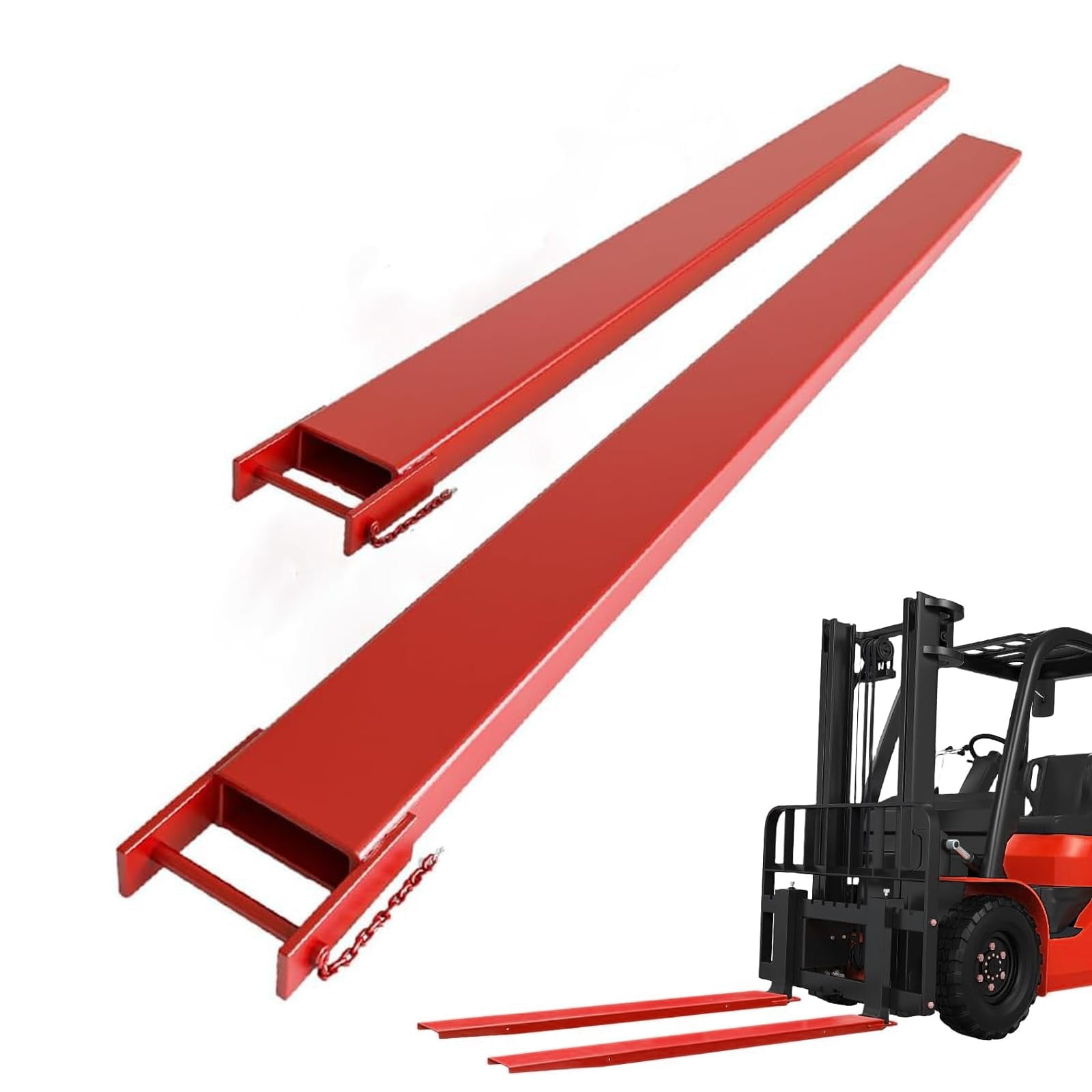 Forklift Extensions with Pins, Fork Extensions 4.5 Inch Width, 1 Pair ...