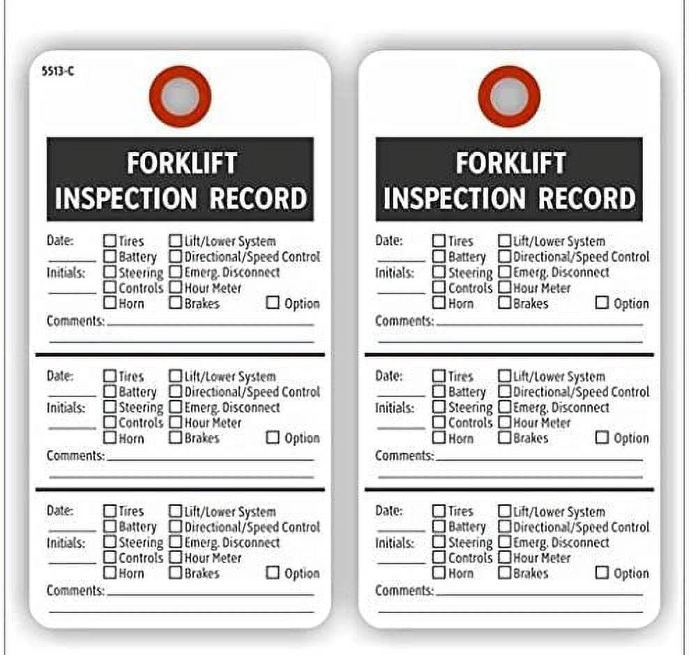 Forklift Inspection Form