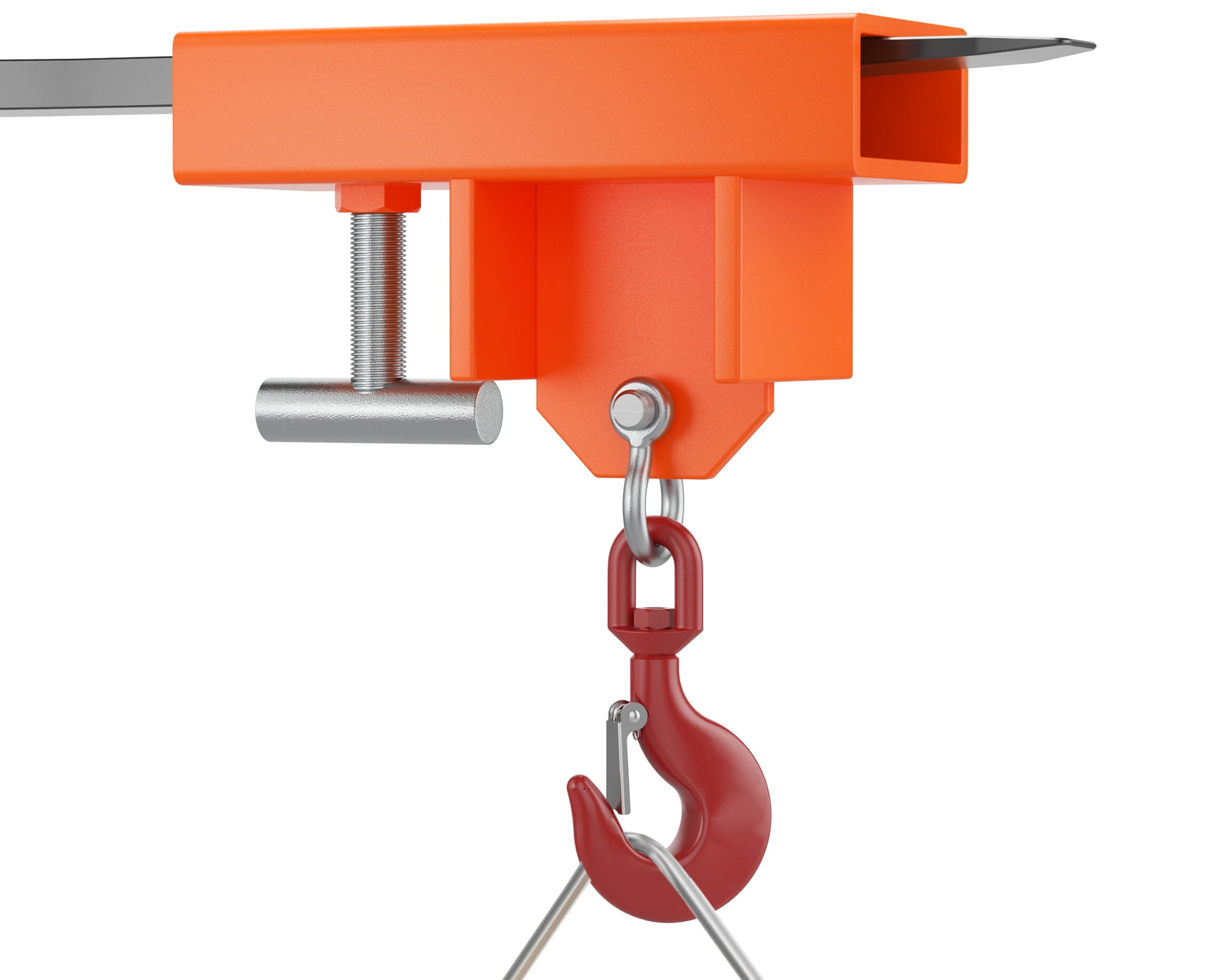 Forklift Lifting Hook Attachment,2200 Lbs Capacity Single Mobile ...