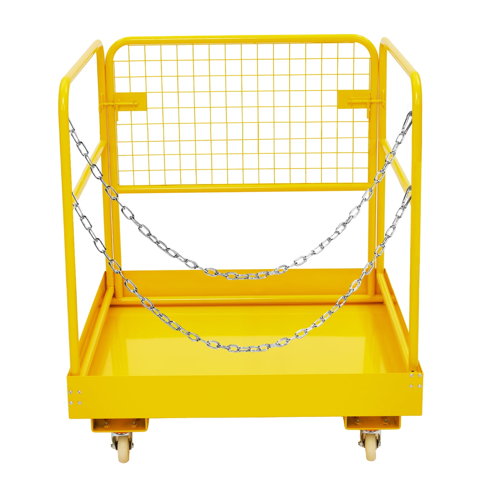 Forklift Safety Cage - 36"x36" Heavy-Duty Collapsible Work Platform ...