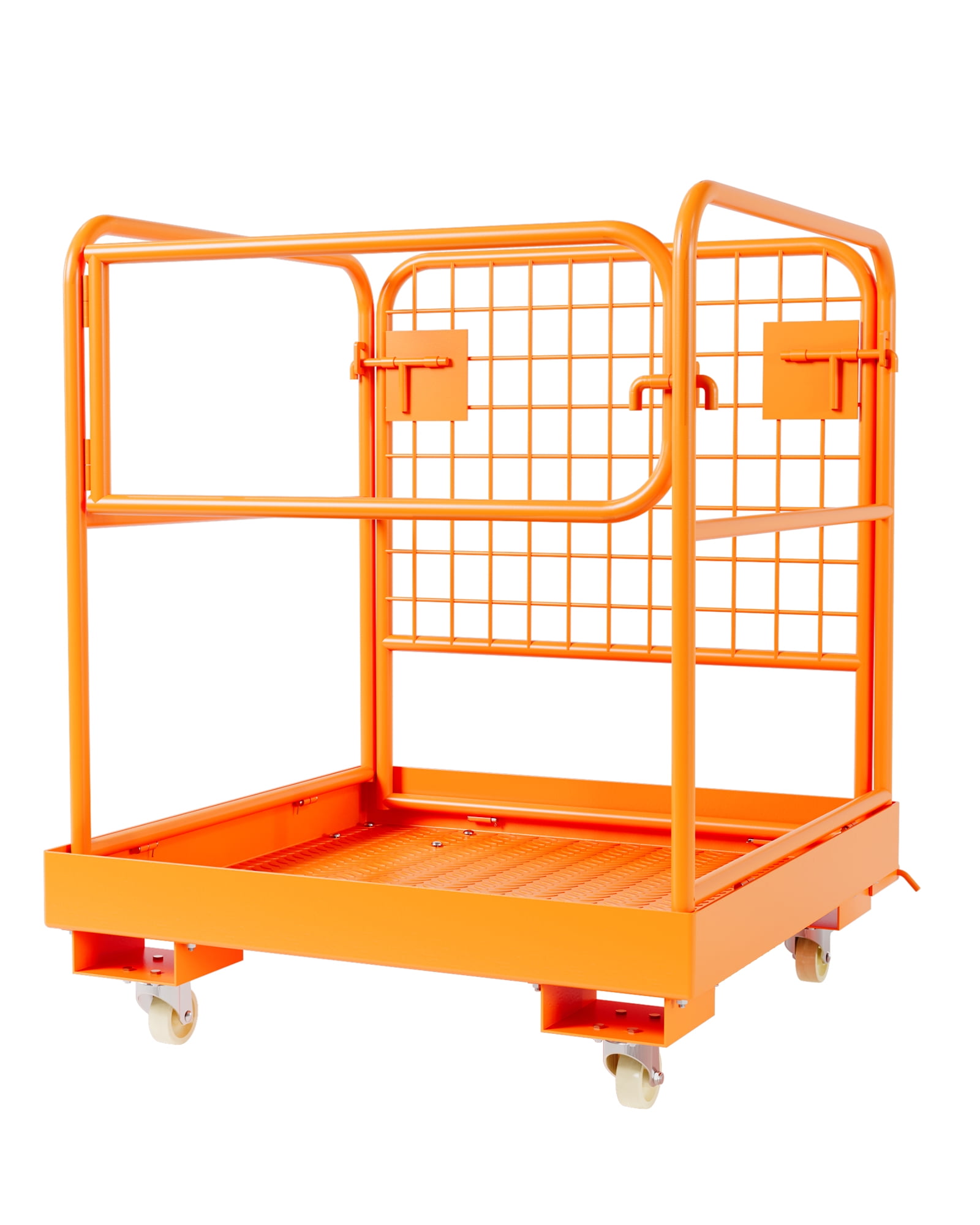 Forklift Safety Cage,36x36 Inches Forklift Cage with Caster and Safety ...
