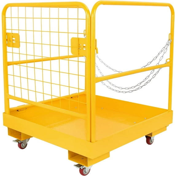 Forklift Safety Cage Aerial Rails 36"x36" inch Forklift Safety Work ...
