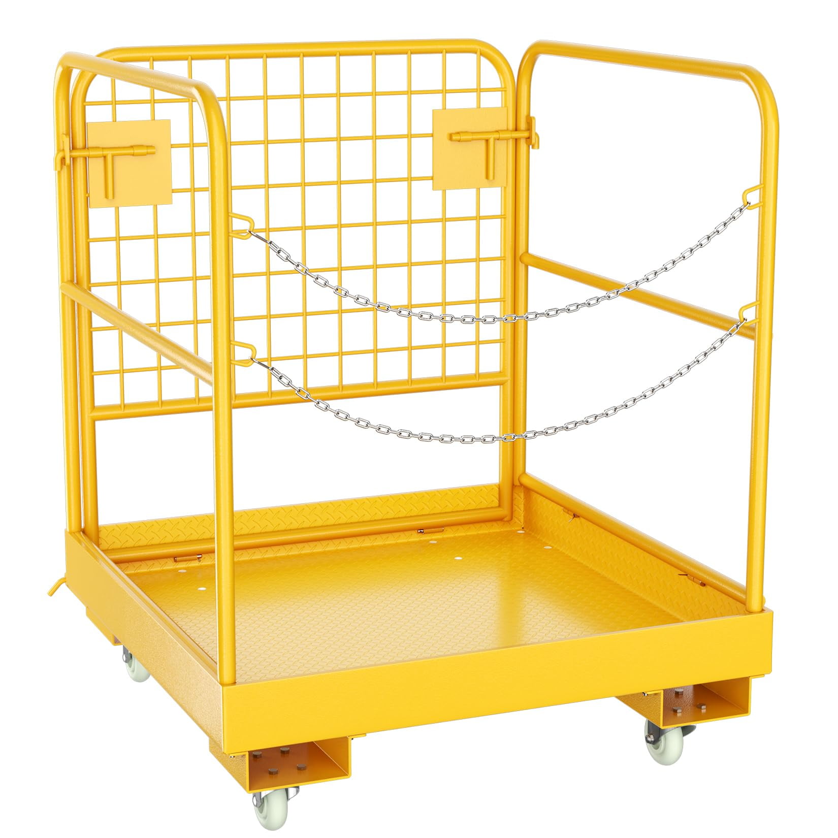 Forklift Safety Cage Forklift Man Basket 36'' x 36'' Foldable Forklift ...