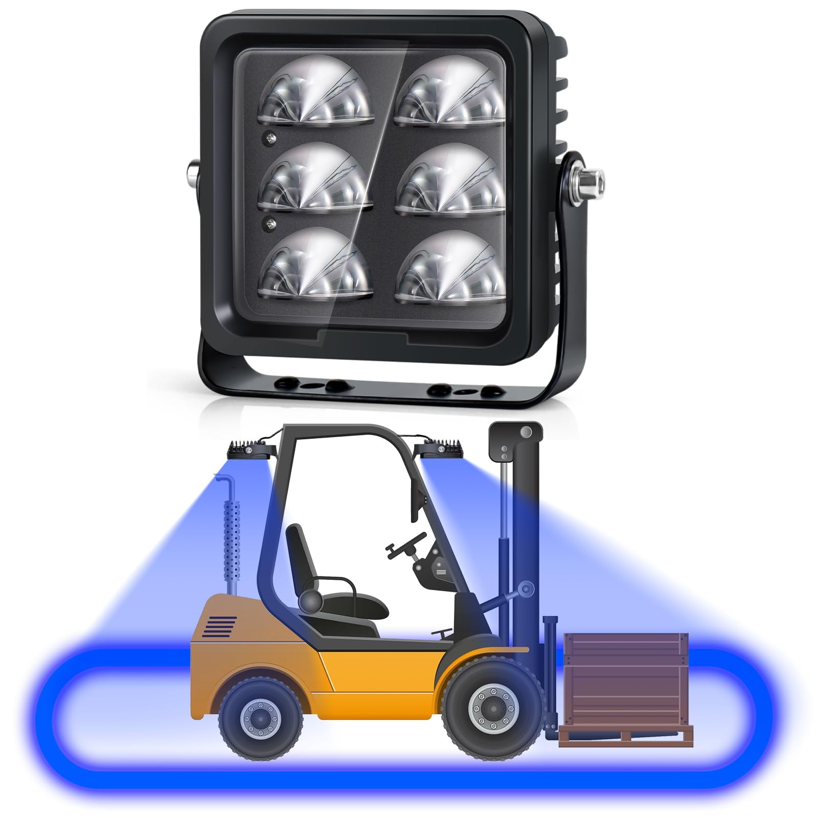 Forklift Safety Light with DHF10 Blue Arc Warning Zone,30W LED ...