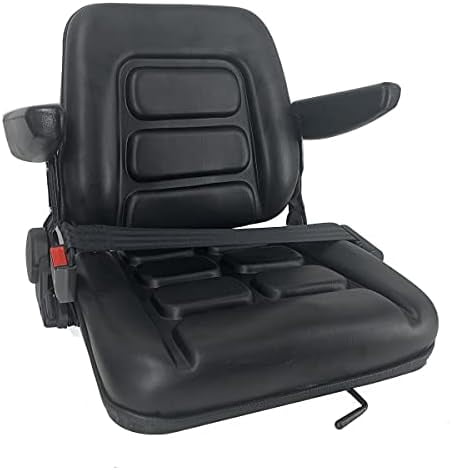 Forklift Seat, Tractor Seat with Adjustable Back and Safety Belt ...