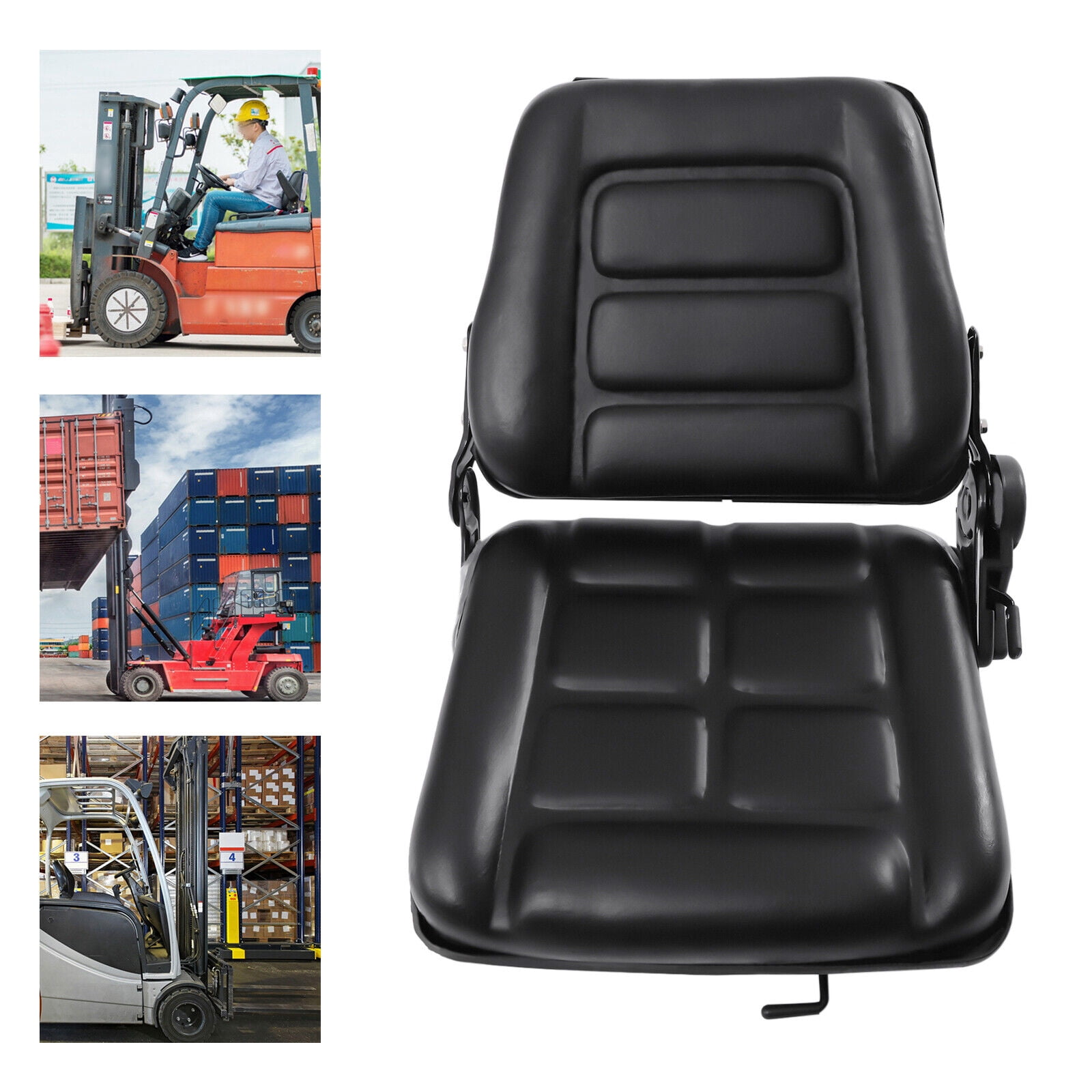 Forklift Seat Tractor Seats Replacement Adjustable Back Thickened ...
