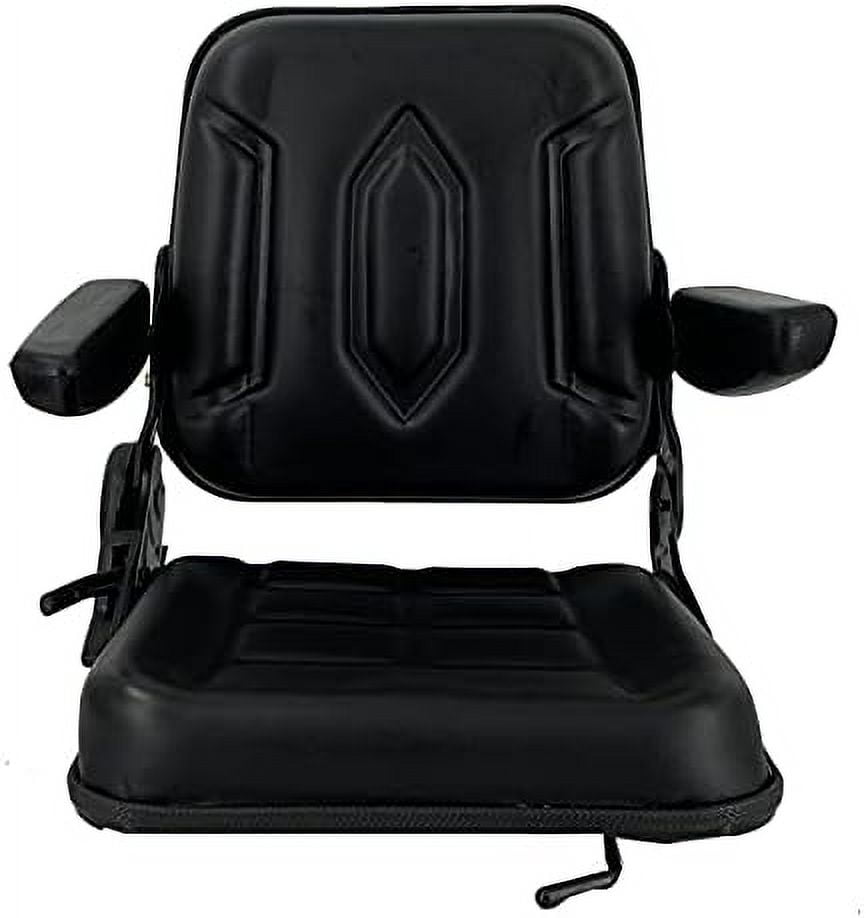 Forklift Seat with Armrest Universal Tractor Seat Replacment, Black ...