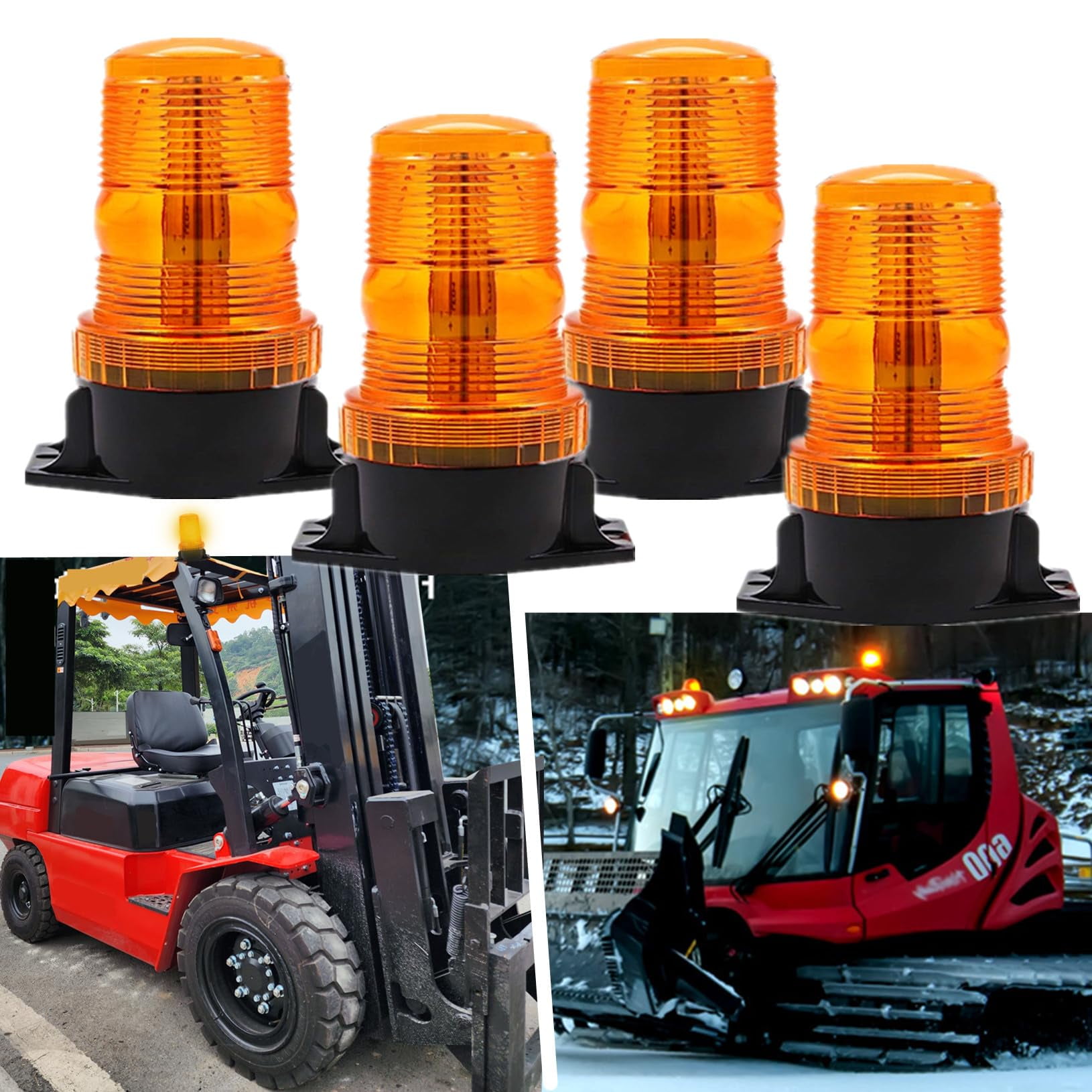 Forklift Strobe Beacon Light RRF12 Amber 12V, 24V Amber Warning ...