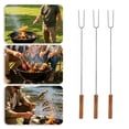 Forks 19 Inch Solid Iron Marshmallow Sticks with Wooden Handles, Heavy ...