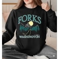 Forks Washington Sweatshirt, Moody Pacific Northwest Small Town ...