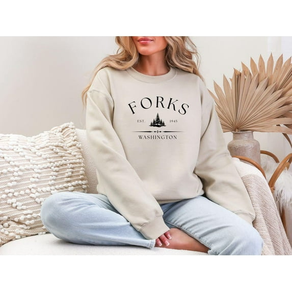 Forks Washington Sweatshirt, Vampire Romance Fan Aesthetic Design ...