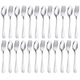 Forks and Spoons Silverware Set, Stainless Steel Flatware Cutlery Set ...