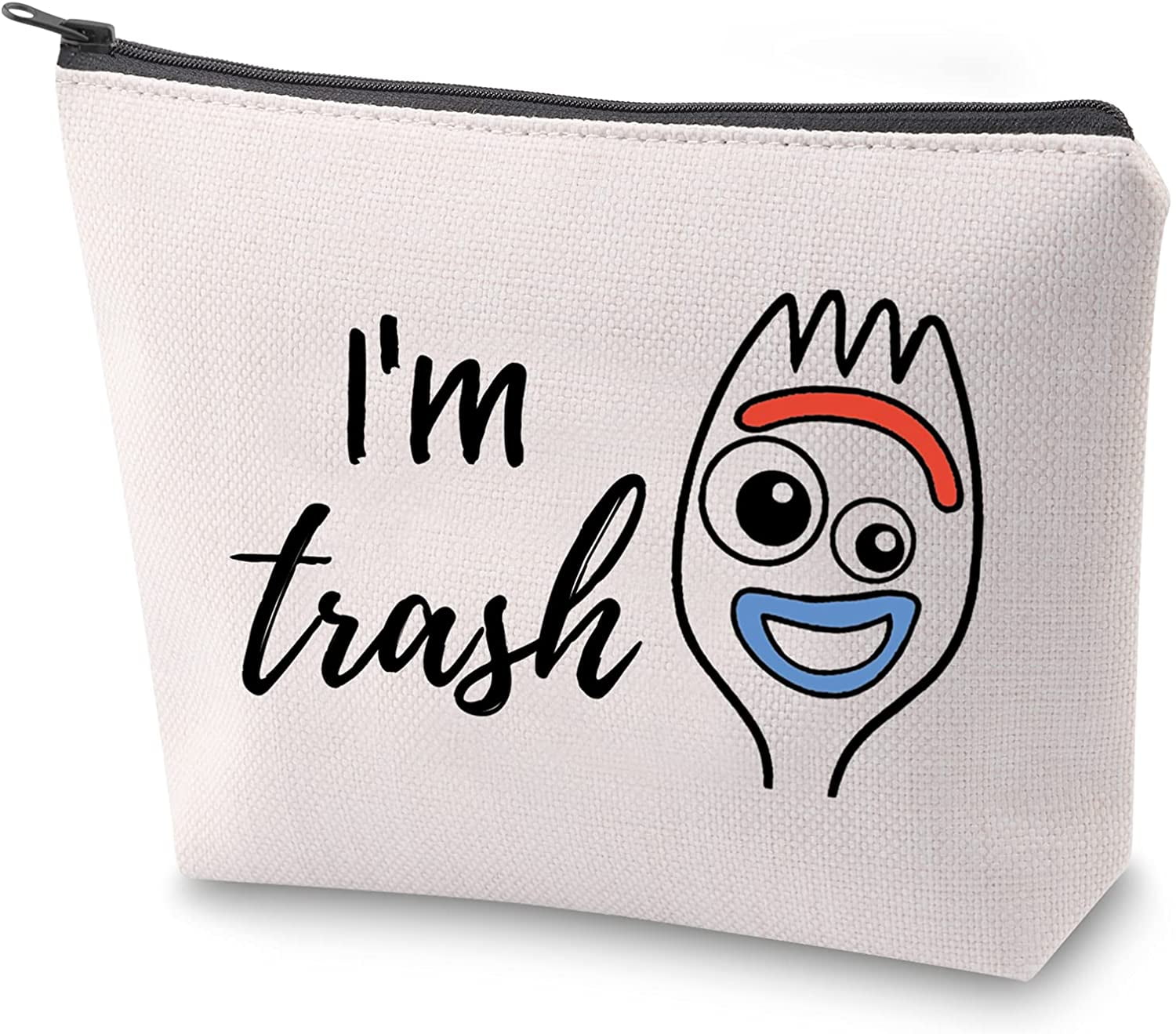 Forky Toy Story Inspire Gift Forky I'm Trash Makeup Bag Funny Zipper ...