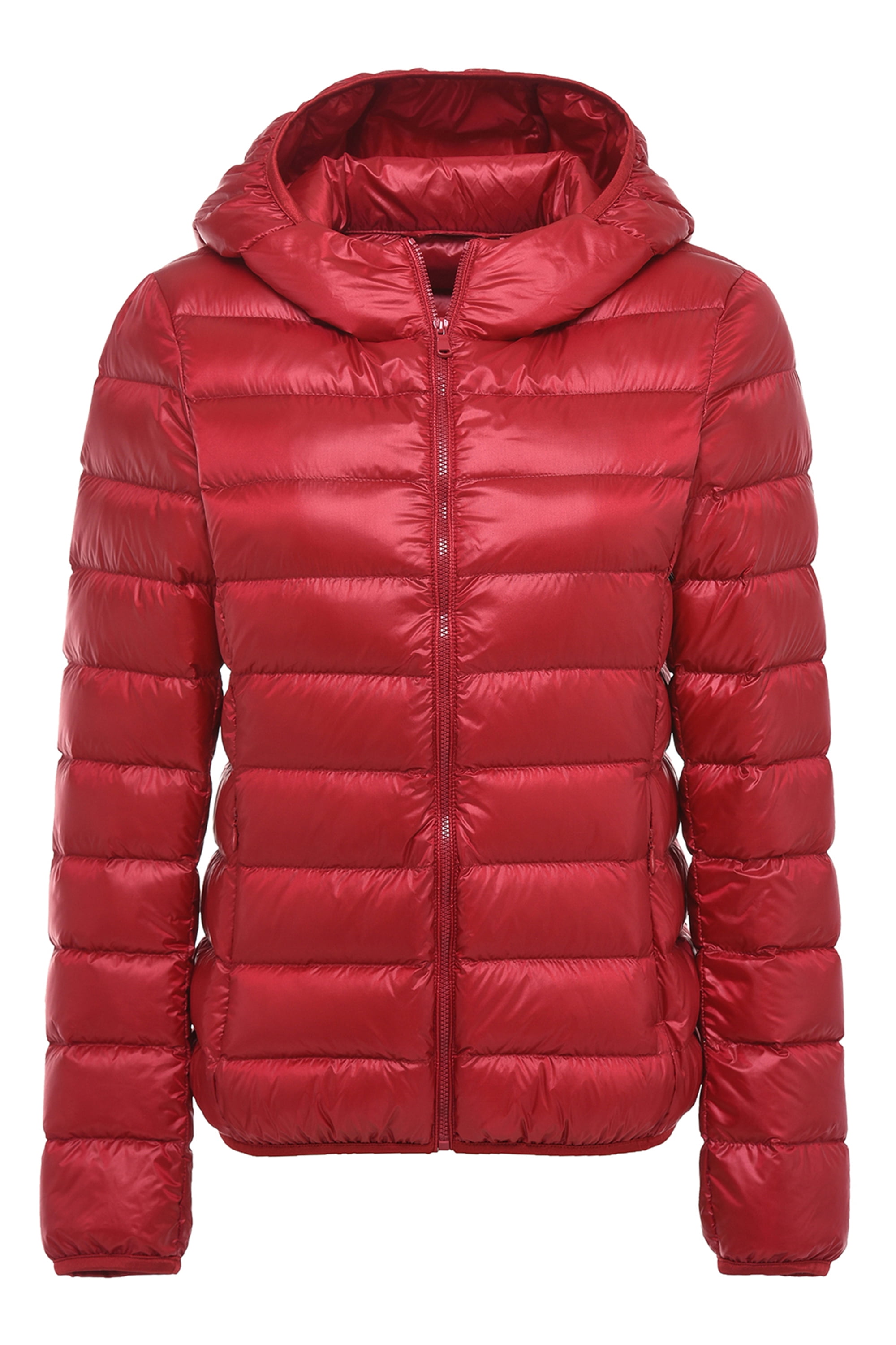 Forloe Women's Lightweight Packable Down Jacket Quilted Puffer Coat ...