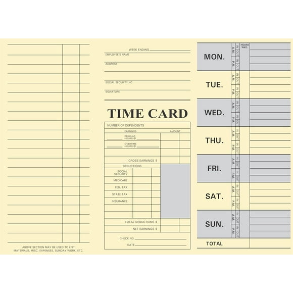 Employee Weekly Time Sheet